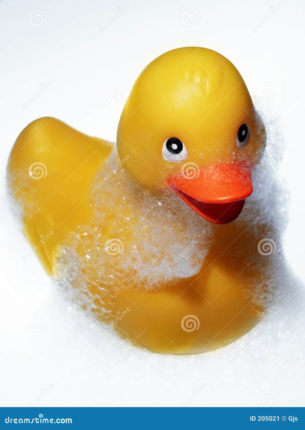 Soapy rubber duckie stock image. Image of duck, bathtime - 205021