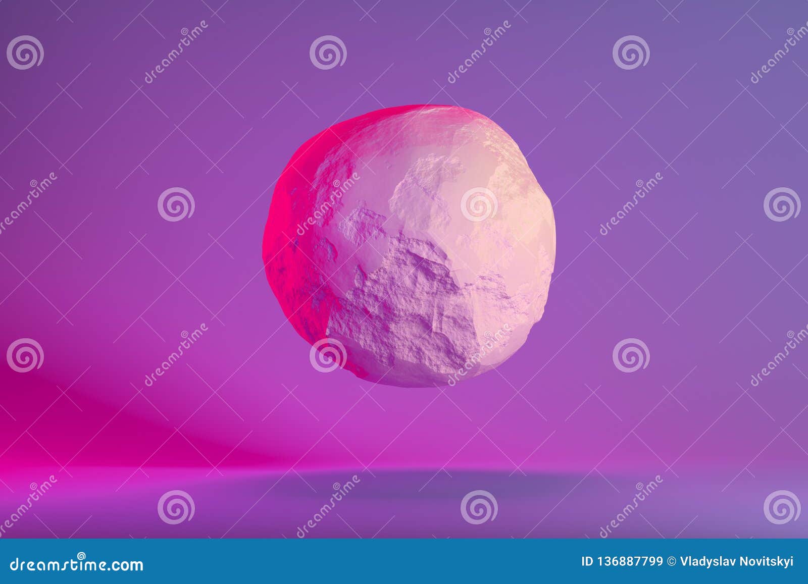 Soaring Ball with Deep Texture Stock Illustration - Illustration of ...