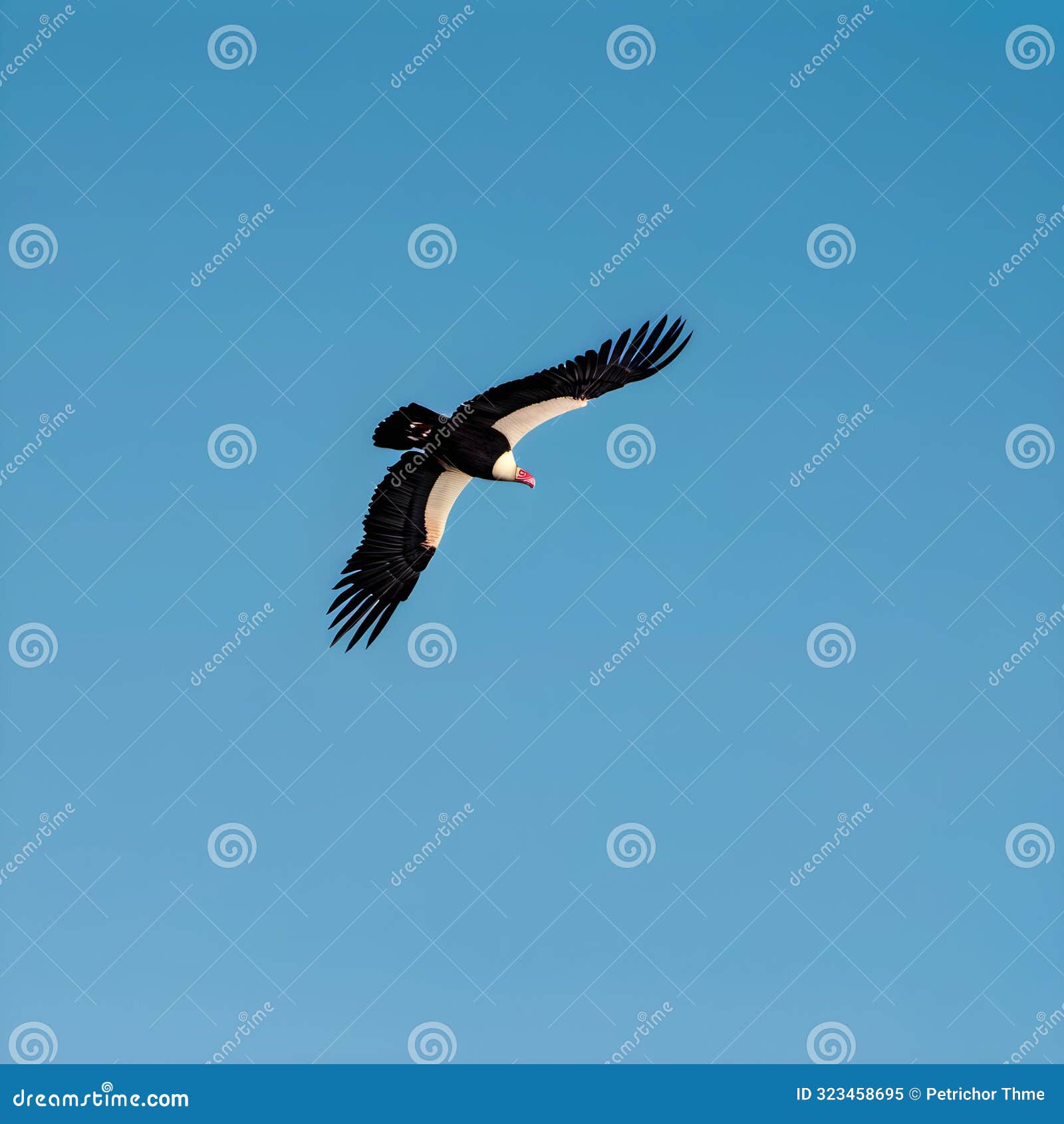 Soaring Elegance: Minimalist Capture of Andean Condor in Morning Light ...