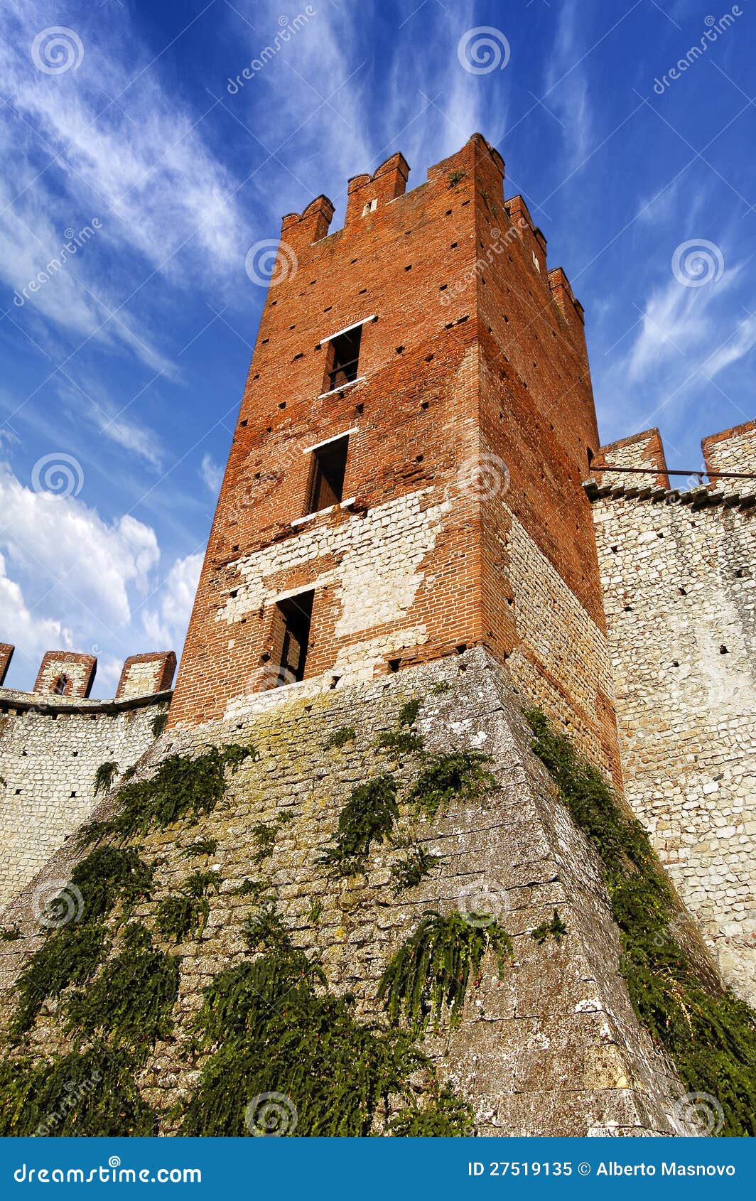 Soave Castle Keep - X Century - Verona Italy Stock Image - Image of ...