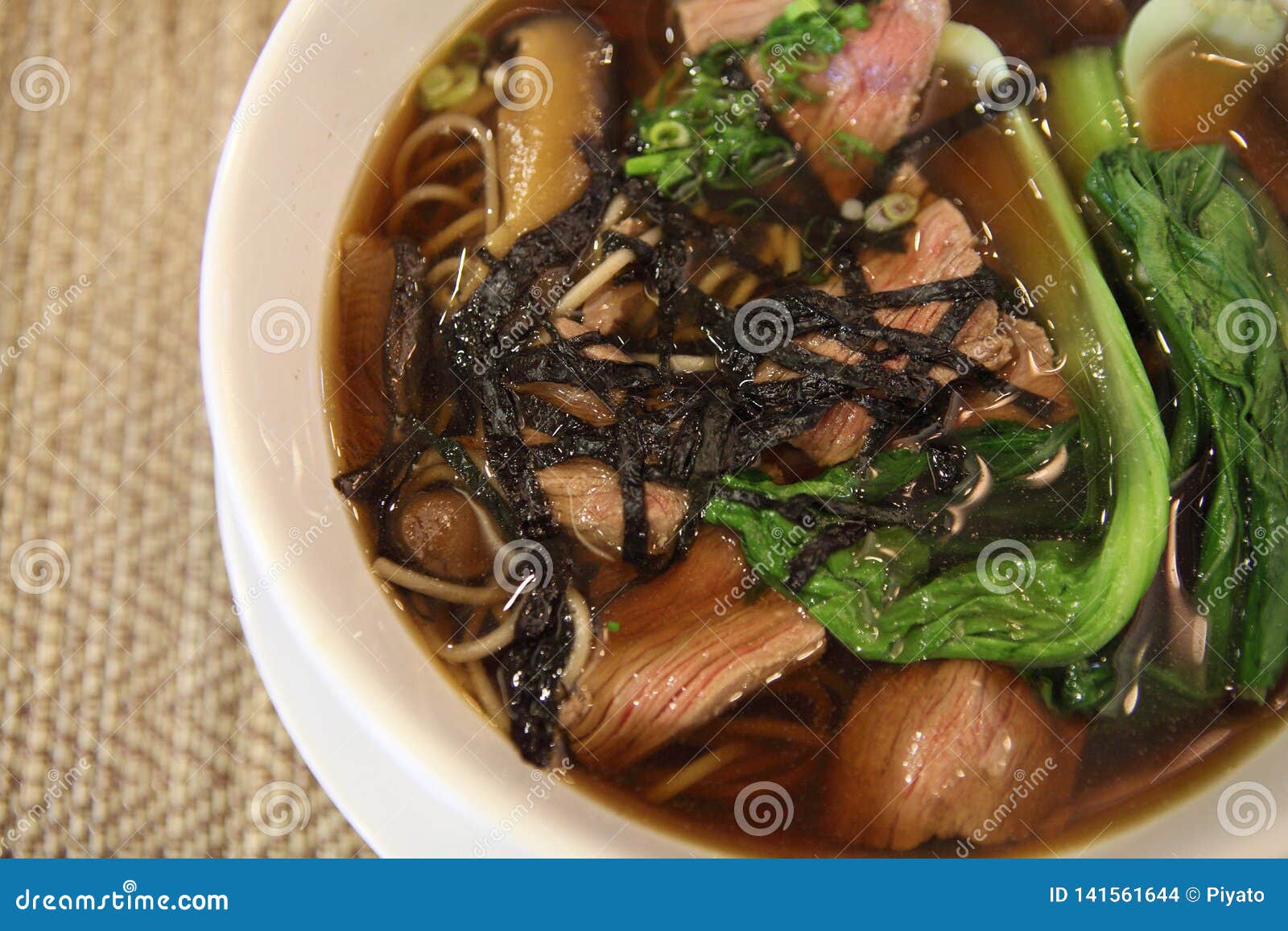 Soba with beef stock photo. Image of gourmet, soba, healthy - 141561644