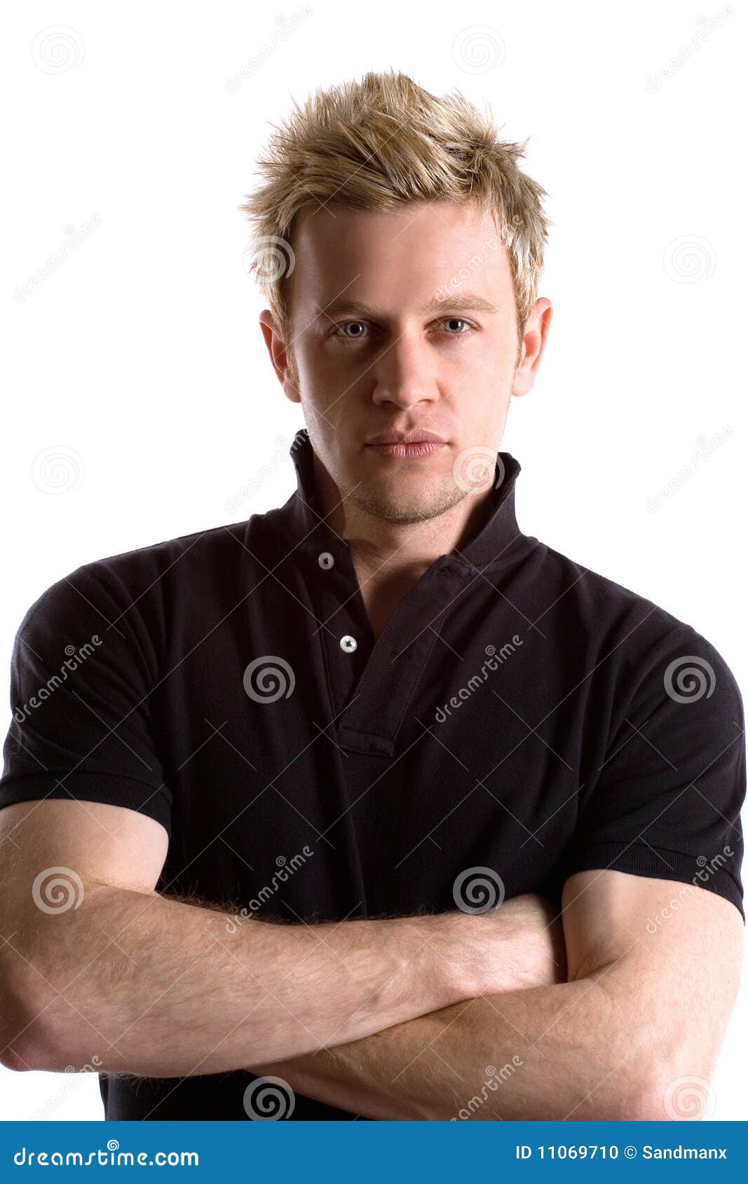 Sober young man. stock photo. Image of athletic, attractive - 11069710