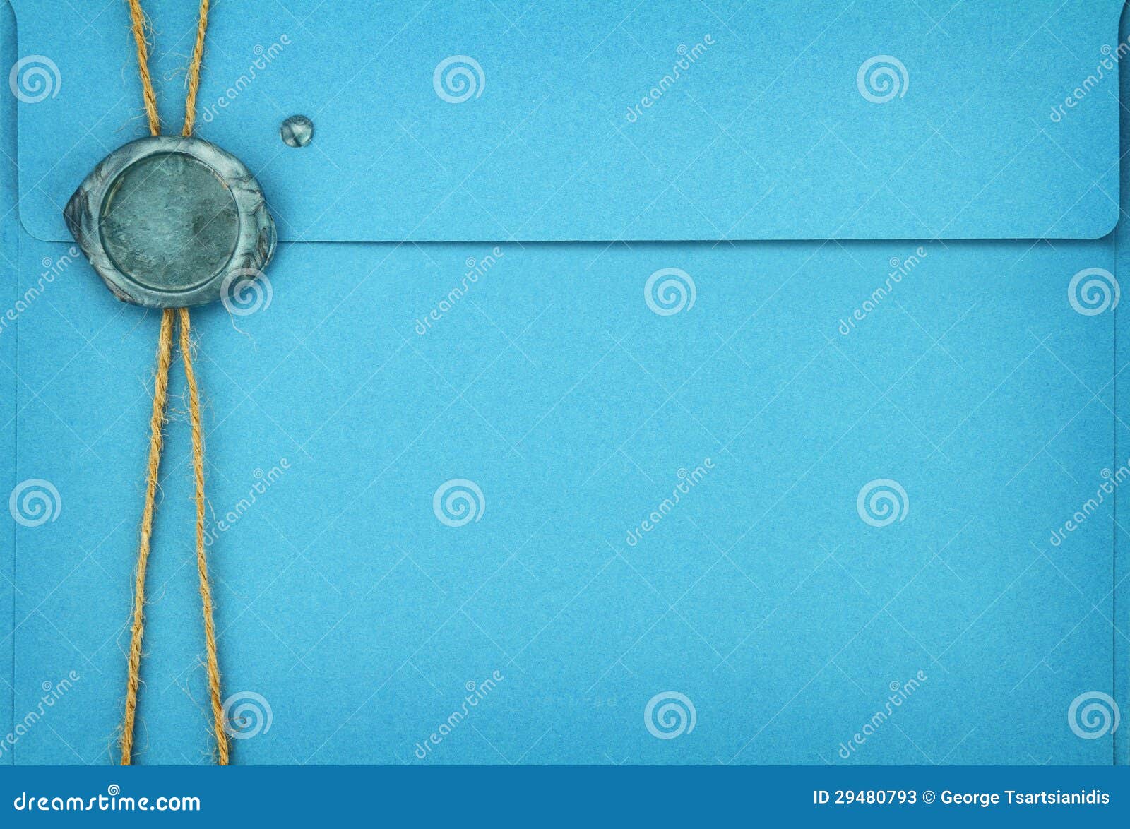 Sobre azul imagen de archivo. Imagen de concepto, cera - 29480793