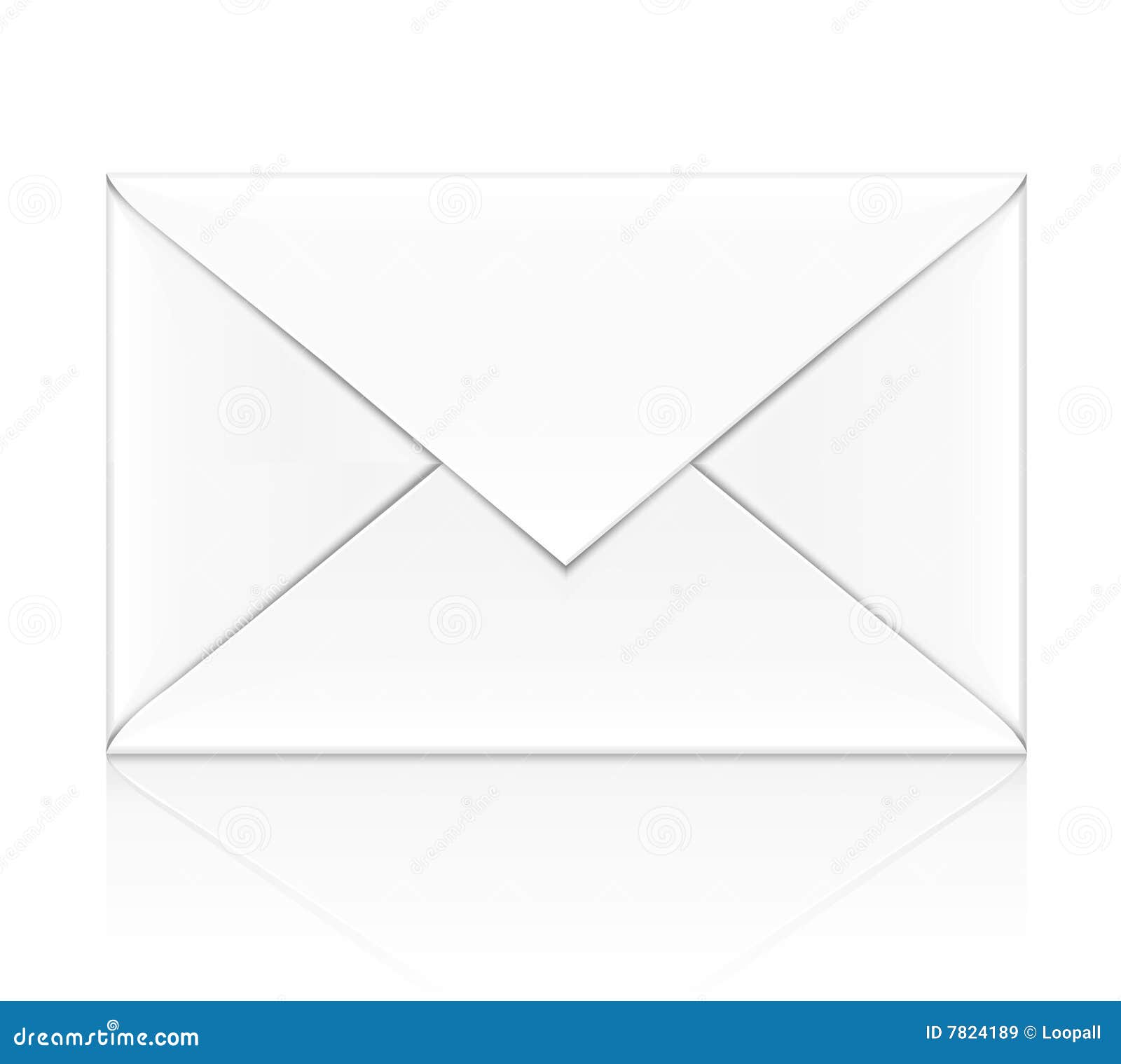 Sobre Blanco En Blanco Aislado Ilustración del Vector - Ilustración de ...