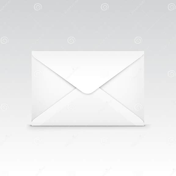 Sobre En Blanco Blanco Aislado Ilustración del Vector - Ilustración de ...