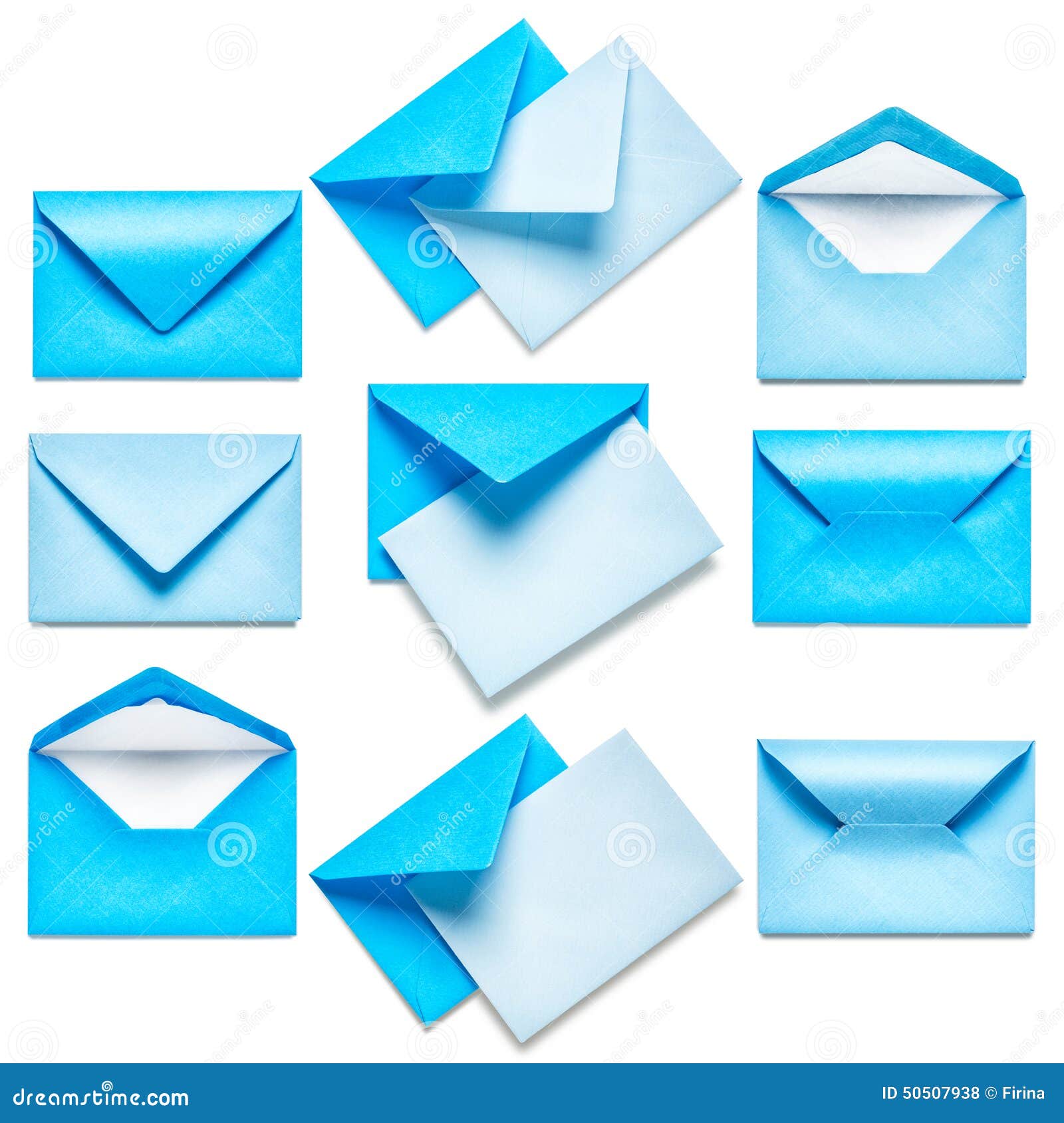 Sobres azules foto de archivo. Imagen de carta, cuadrado - 50507938