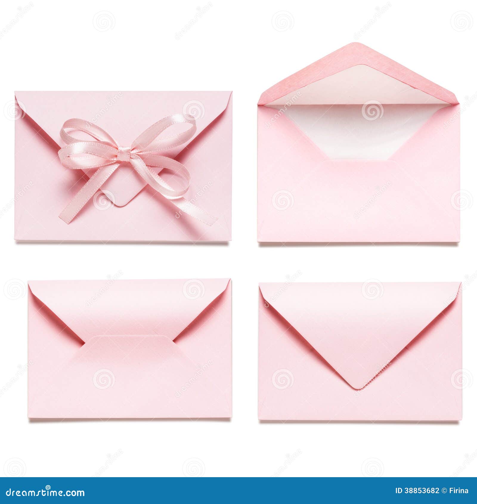 Sobres rosas claros foto de archivo. Imagen de blanco - 38853682