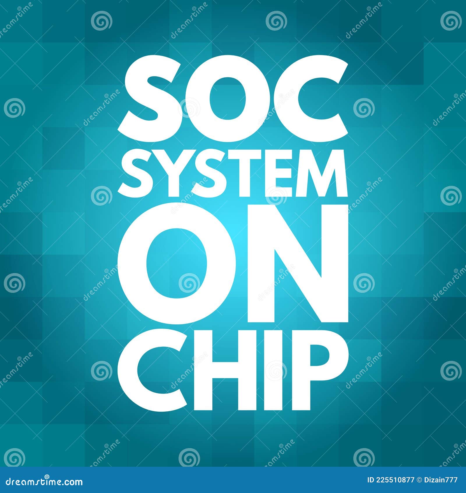 SOC - System On Chip Acronym, Technology Concept Background Stock Image ...