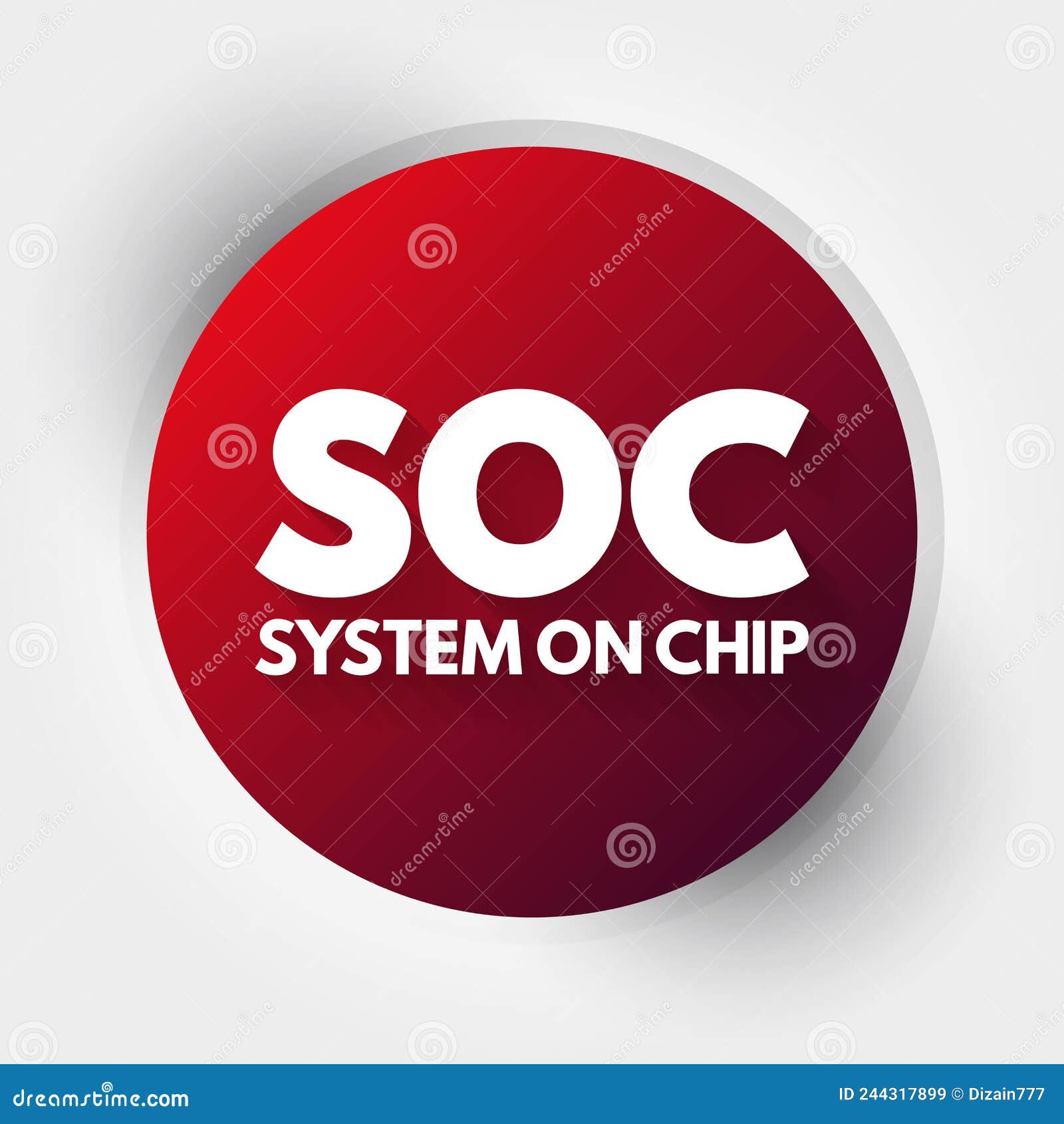 SOC - System On Chip Acronym, Technology Concept Background Royalty ...
