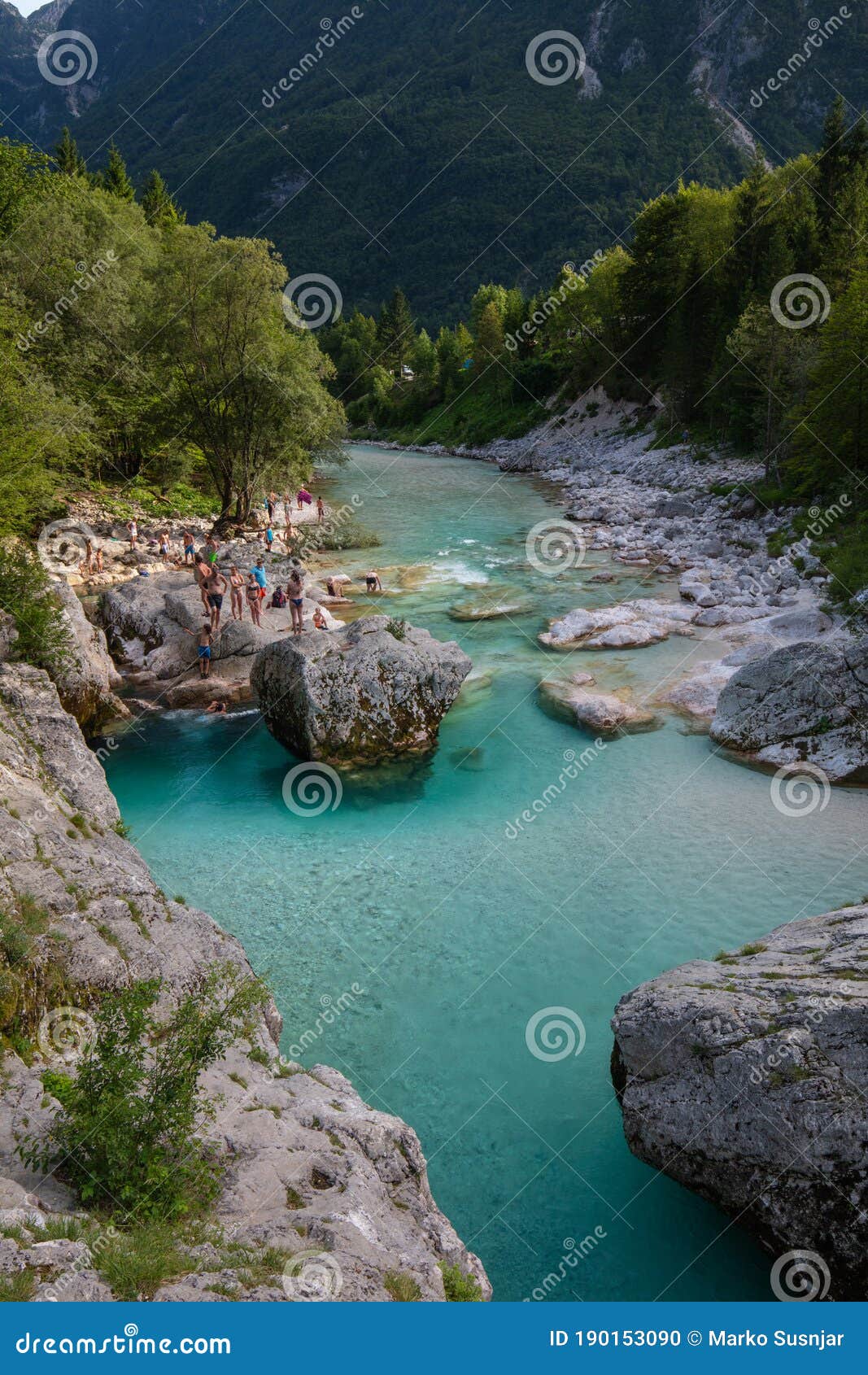 Soca river Slovenia editorial image. Image of motion - 190153090