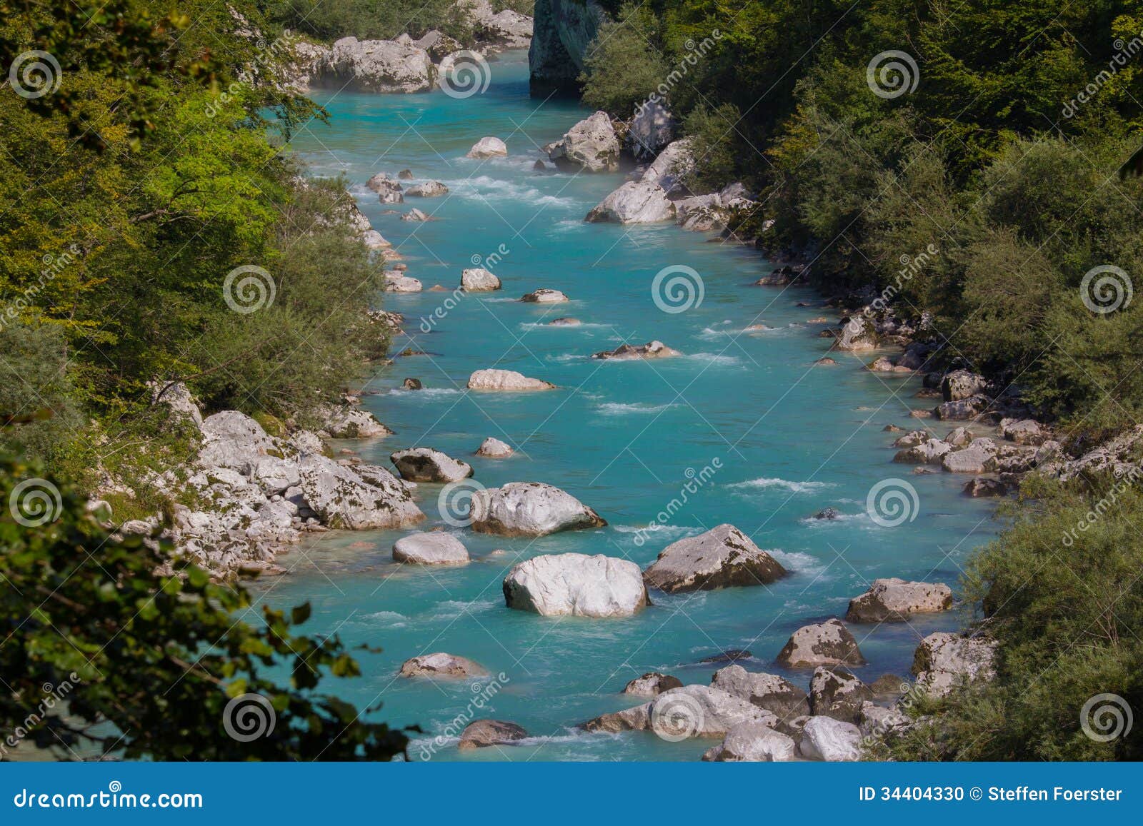 Soca river, Slovenian Alps stock photo. Image of color - 34404330