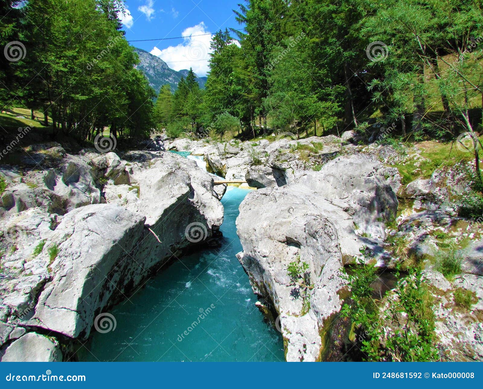Soca River at the Small Soca Gorge Stock Photo - Image of nature ...