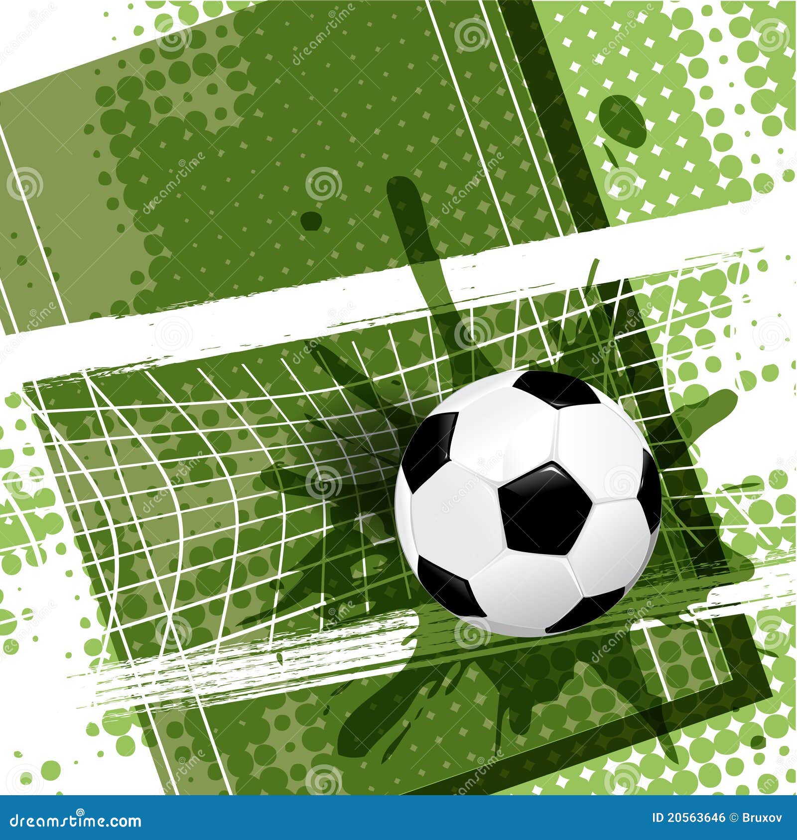 Soccer stock vector. Illustration of texture, sport, football - 20563646