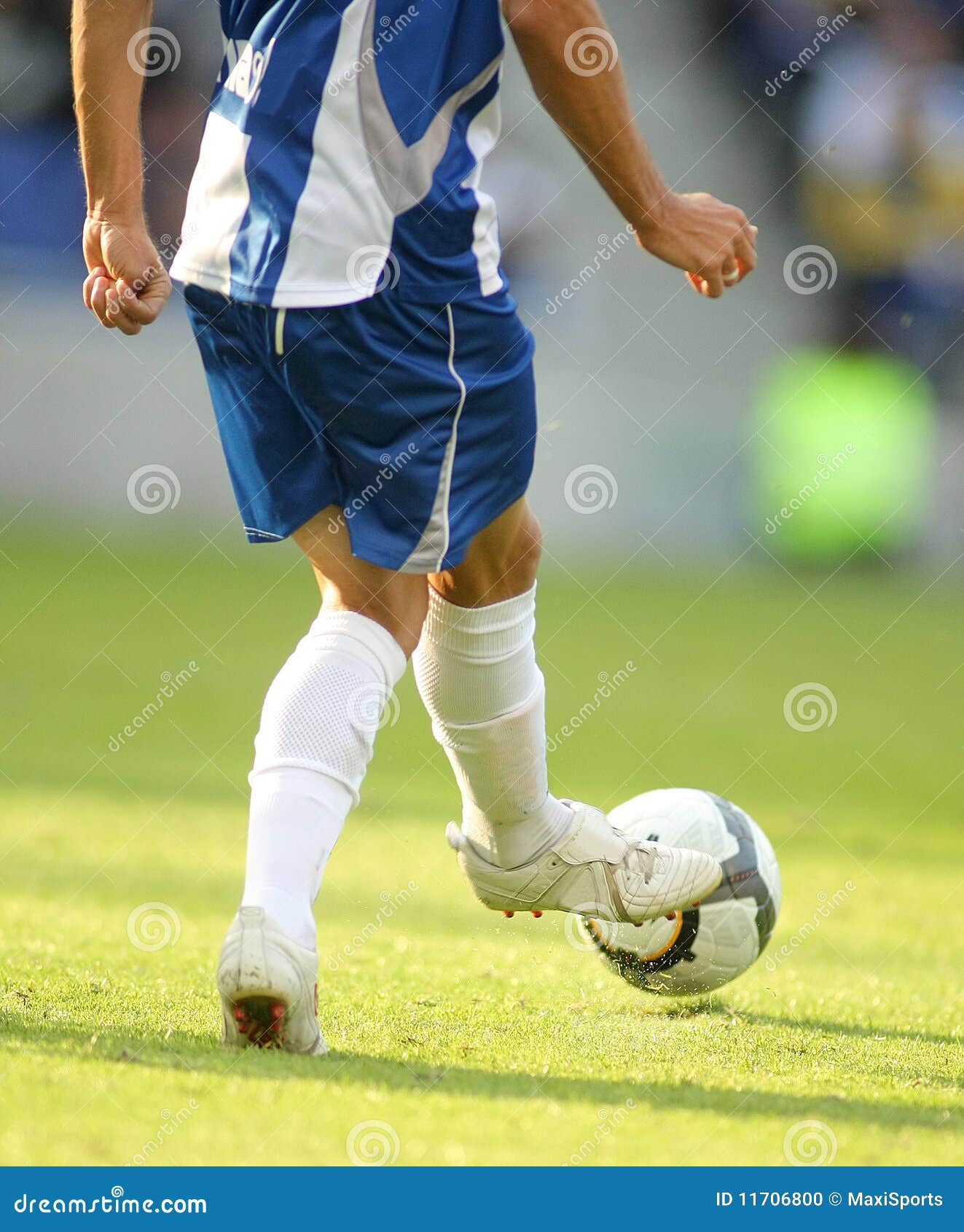 Soccer action stock photo. Image of grass, dynamic, playing - 11706800
