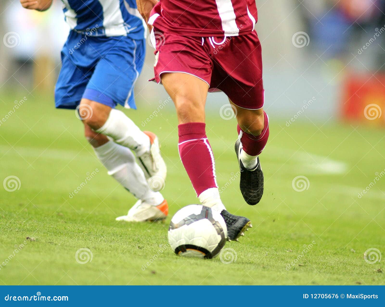 Soccer action stock photo. Image of athlete, outdoor - 12705676