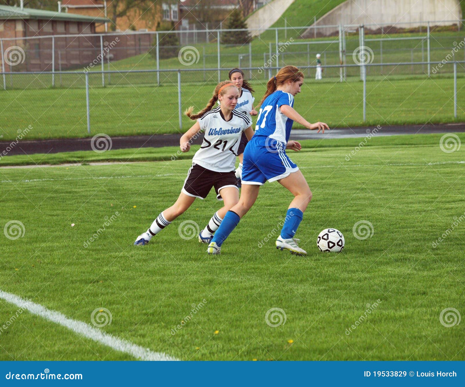 Soccer Action editorial stock image. Image of reach, school - 19533829