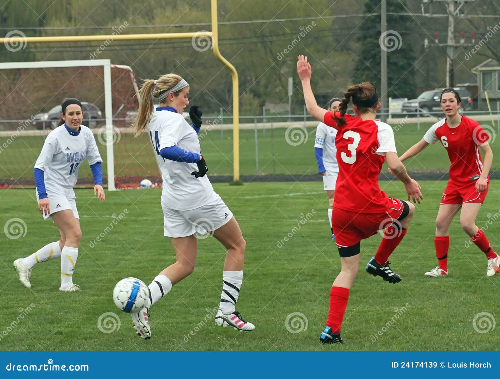 Soccer Action editorial stock image. Image of defenders - 24174139