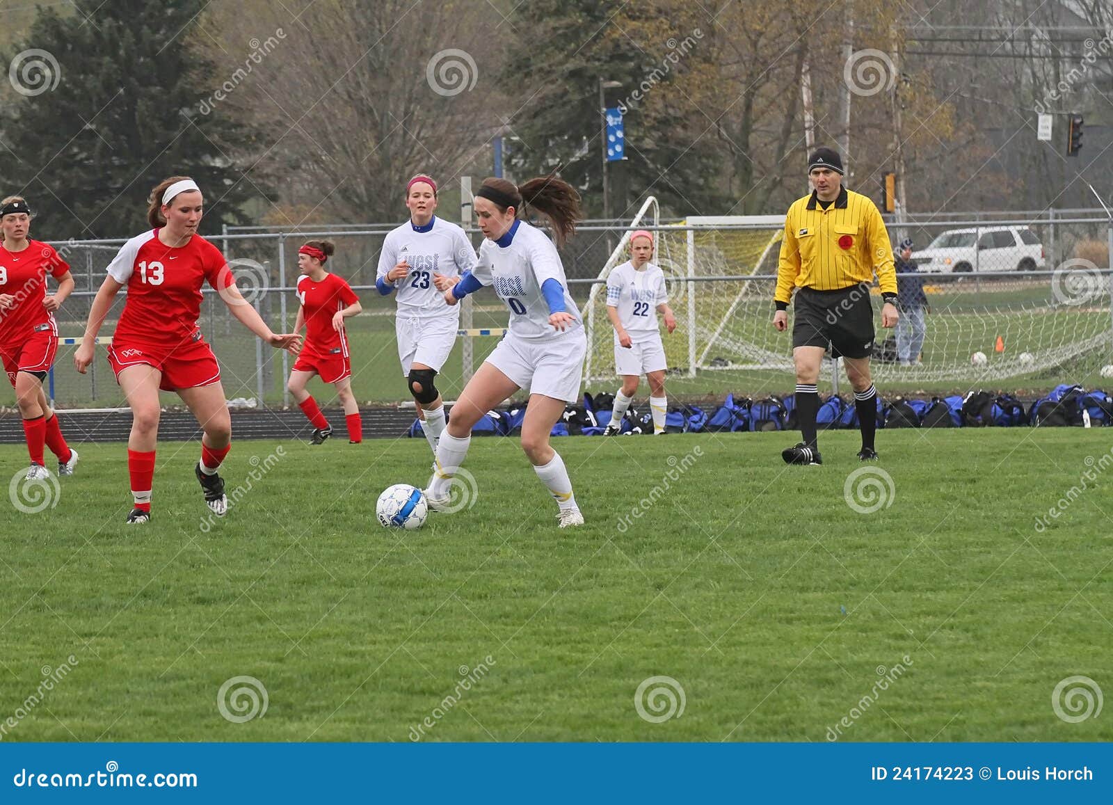 Soccer Action editorial stock photo. Image of girls, teen - 24174223