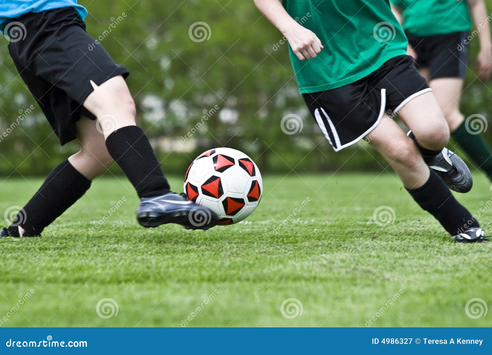 Soccer Action stock image. Image of football, kicking - 4986327