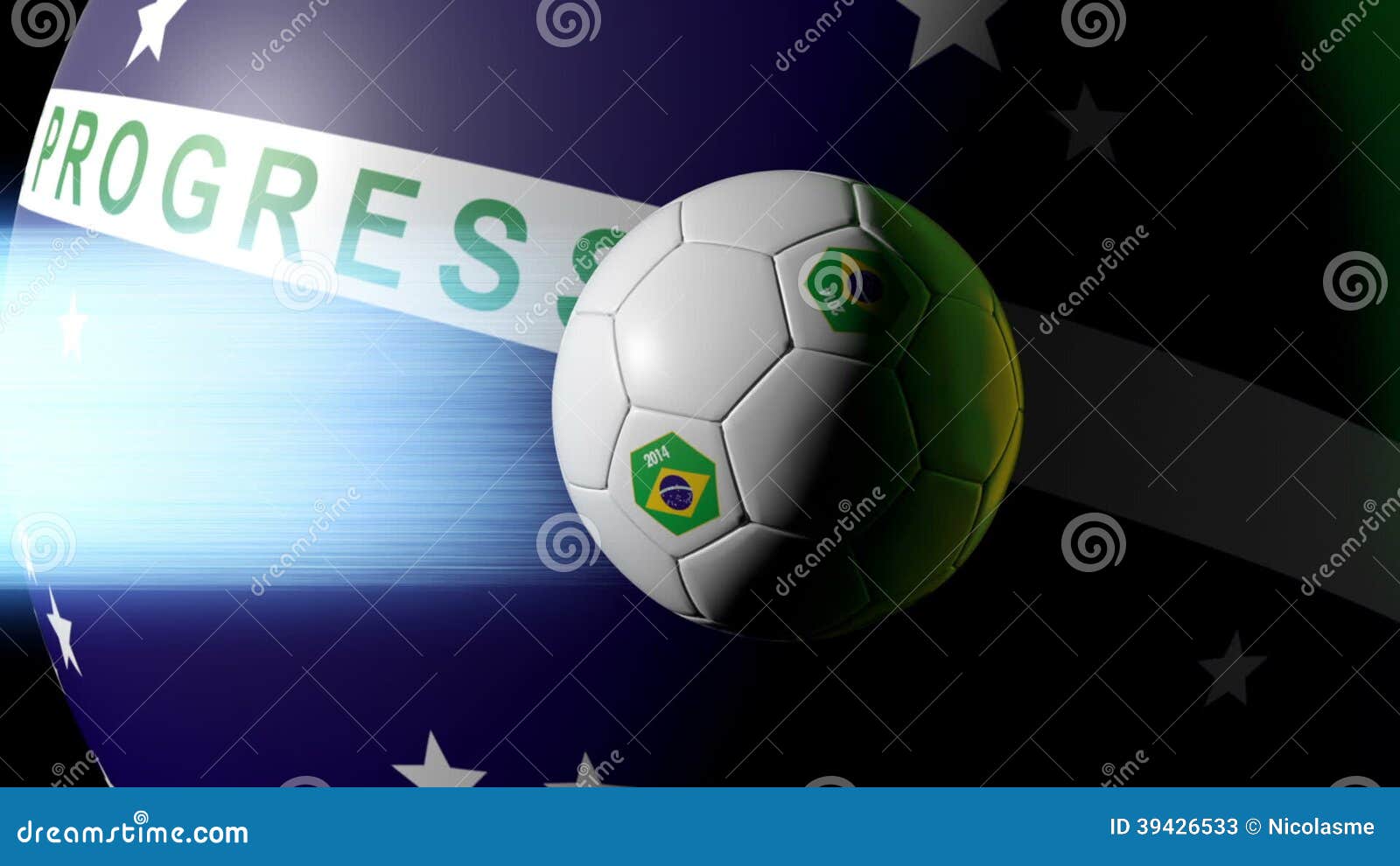 Soccer Animation Intro - Brazil 2014 Stock Video - Video of sports ...