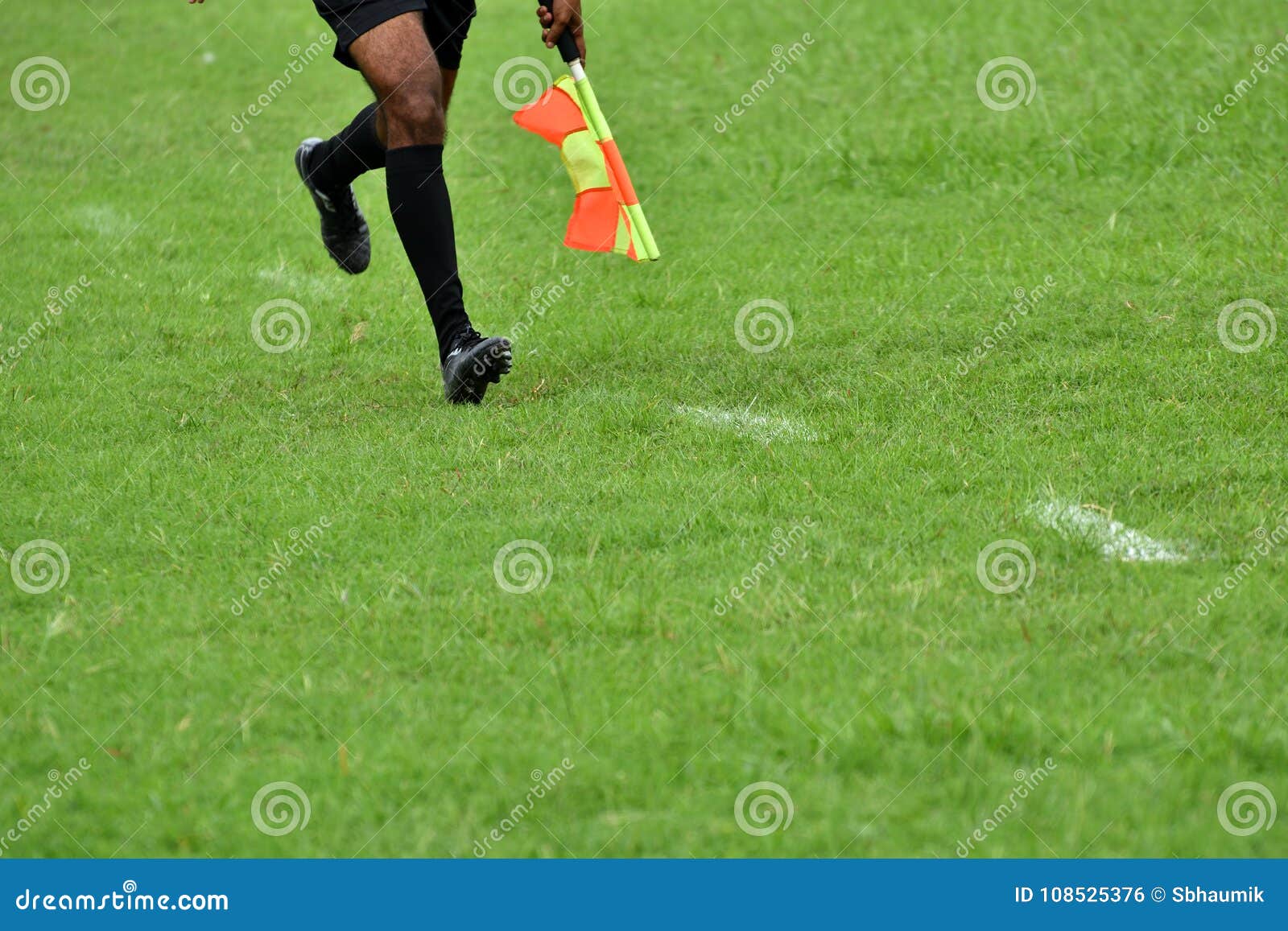 Soccer assistant referee stock photo. Image of assistant - 108525376