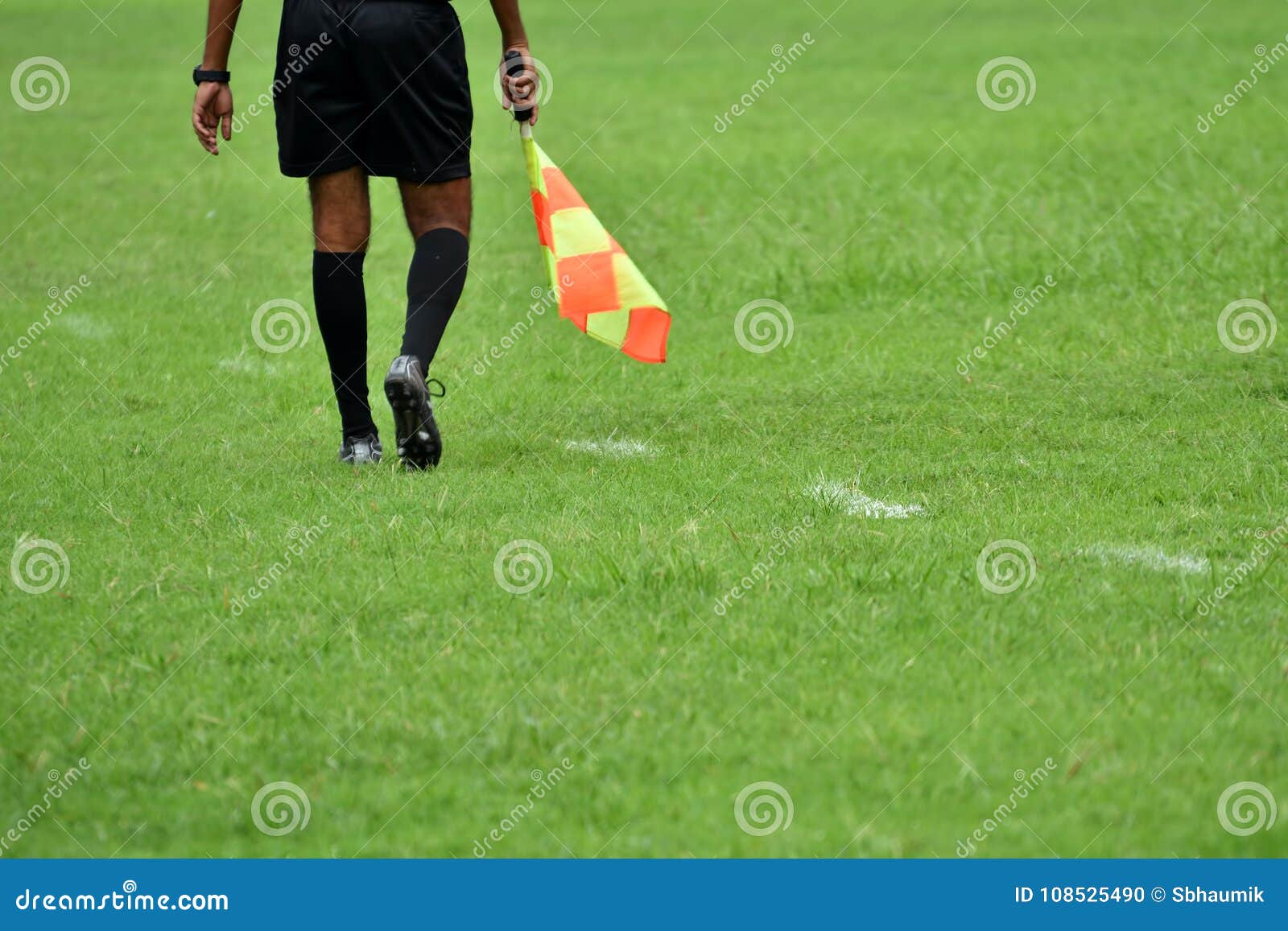 Soccer assistant referee stock photo. Image of india - 108525490