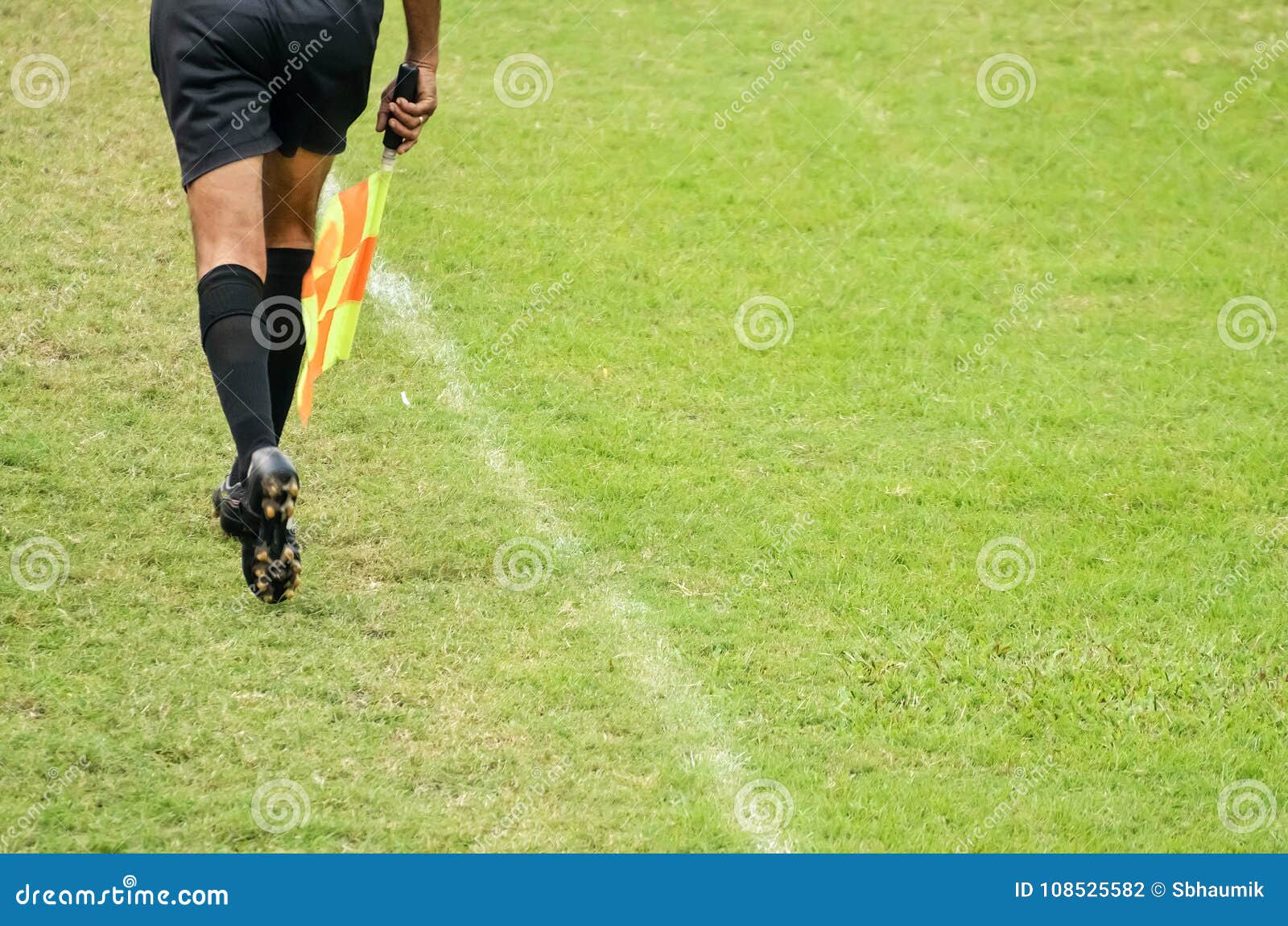 Soccer assistant referee stock photo. Image of closeup - 108525582