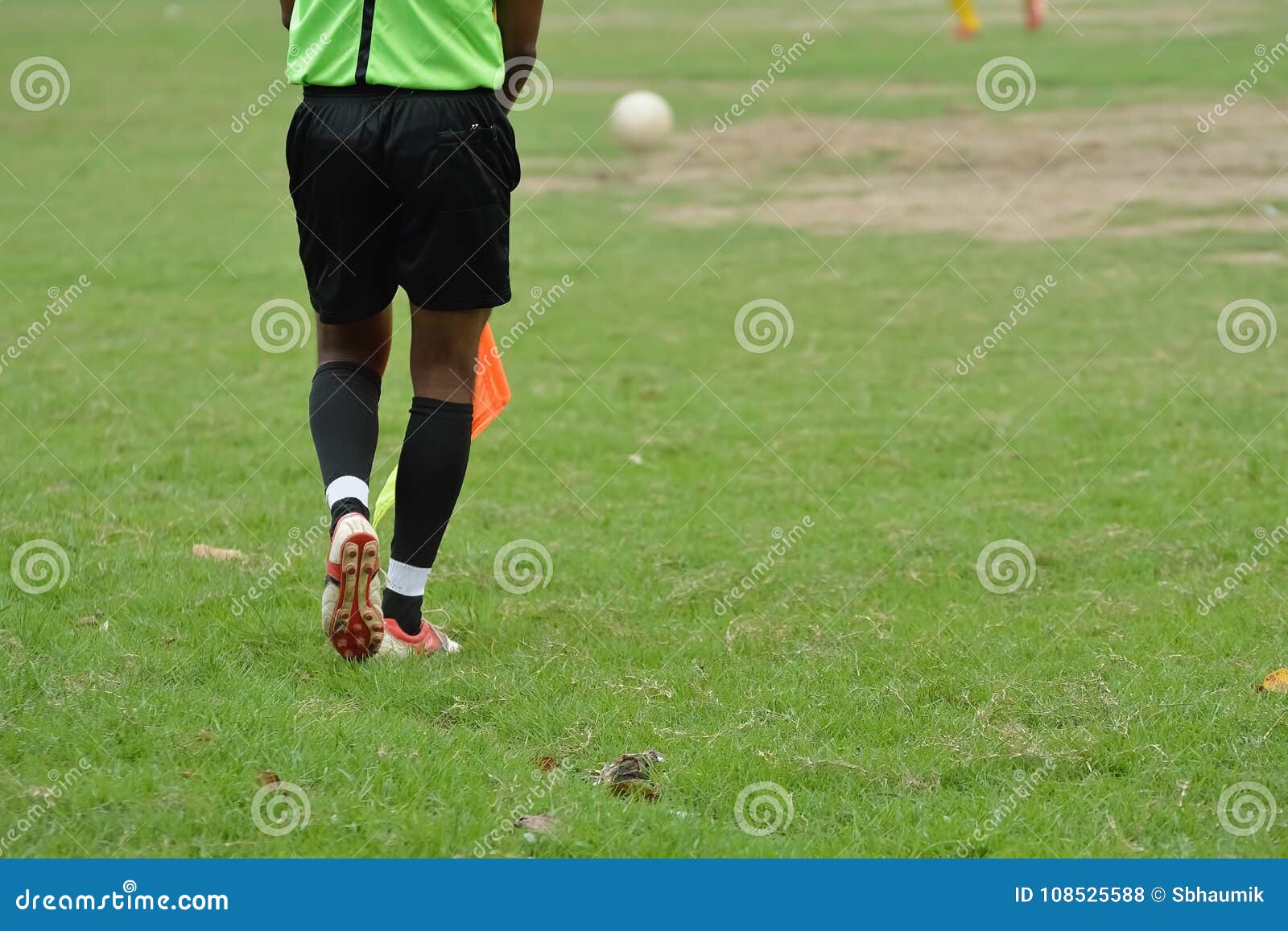 Soccer assistant referee stock photo. Image of closeup - 108525588