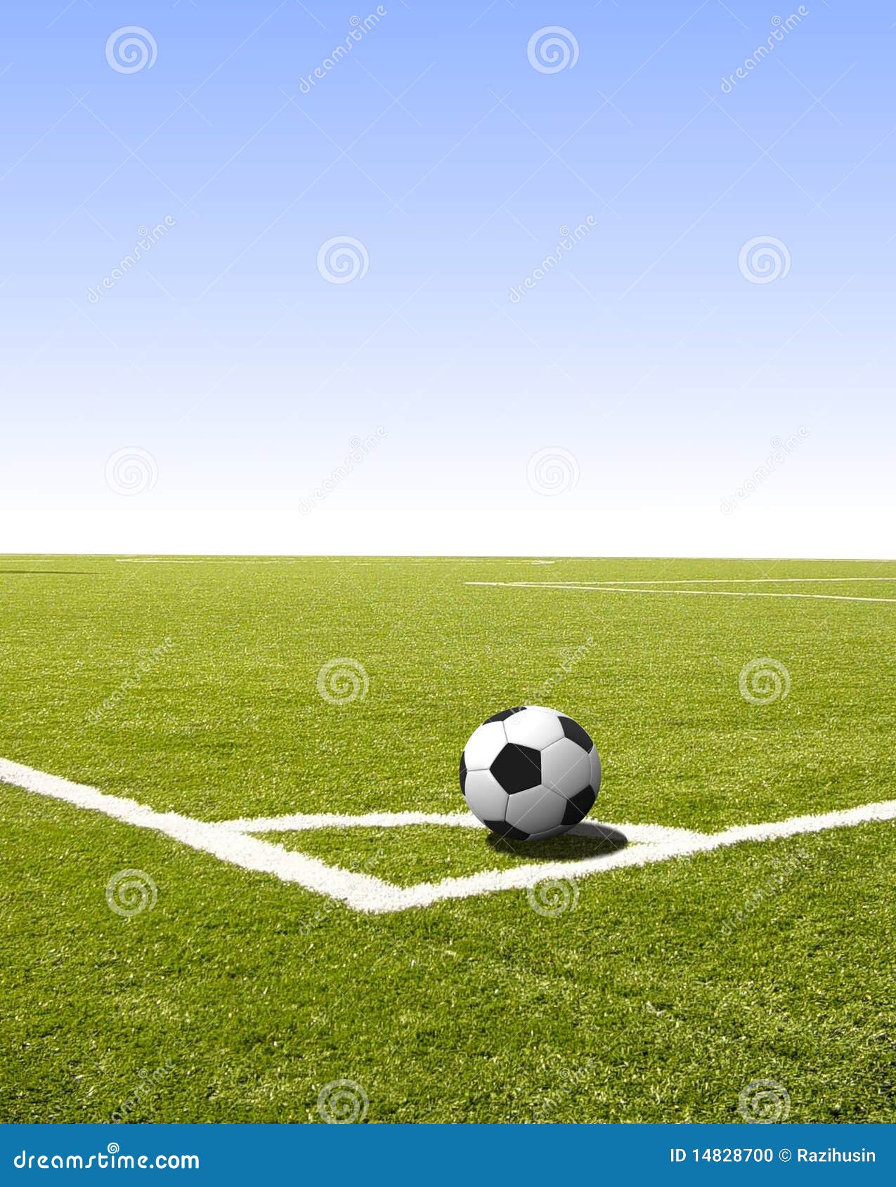 Soccer ball stock photo. Image of round, ball, field - 14828700