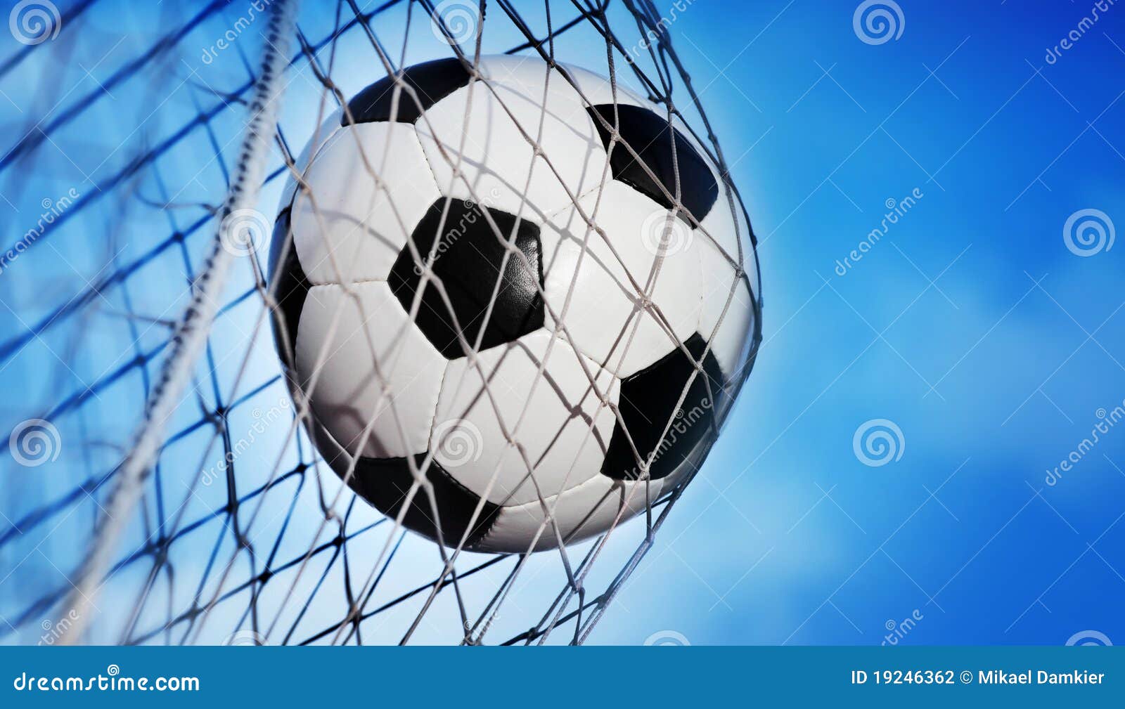Soccer ball stock photo. Image of ball, clear, goal, sport - 19246362