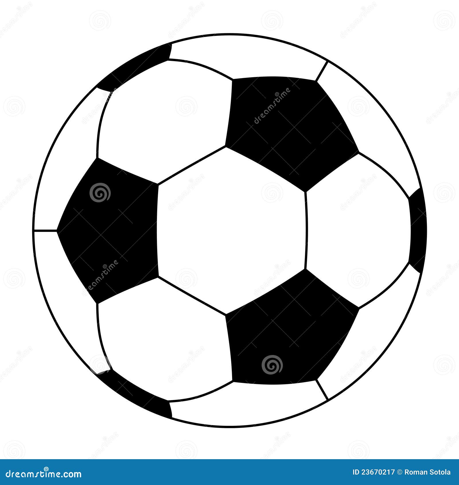 Soccer Ball Line Art Icon Vector | CartoonDealer.com #245254458