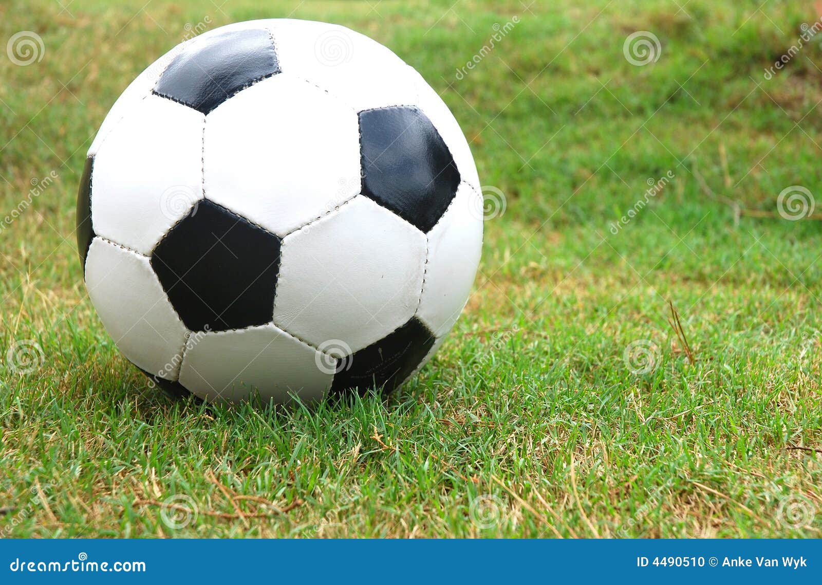 Soccer ball stock photo. Image of lawn, objects, item - 4490510