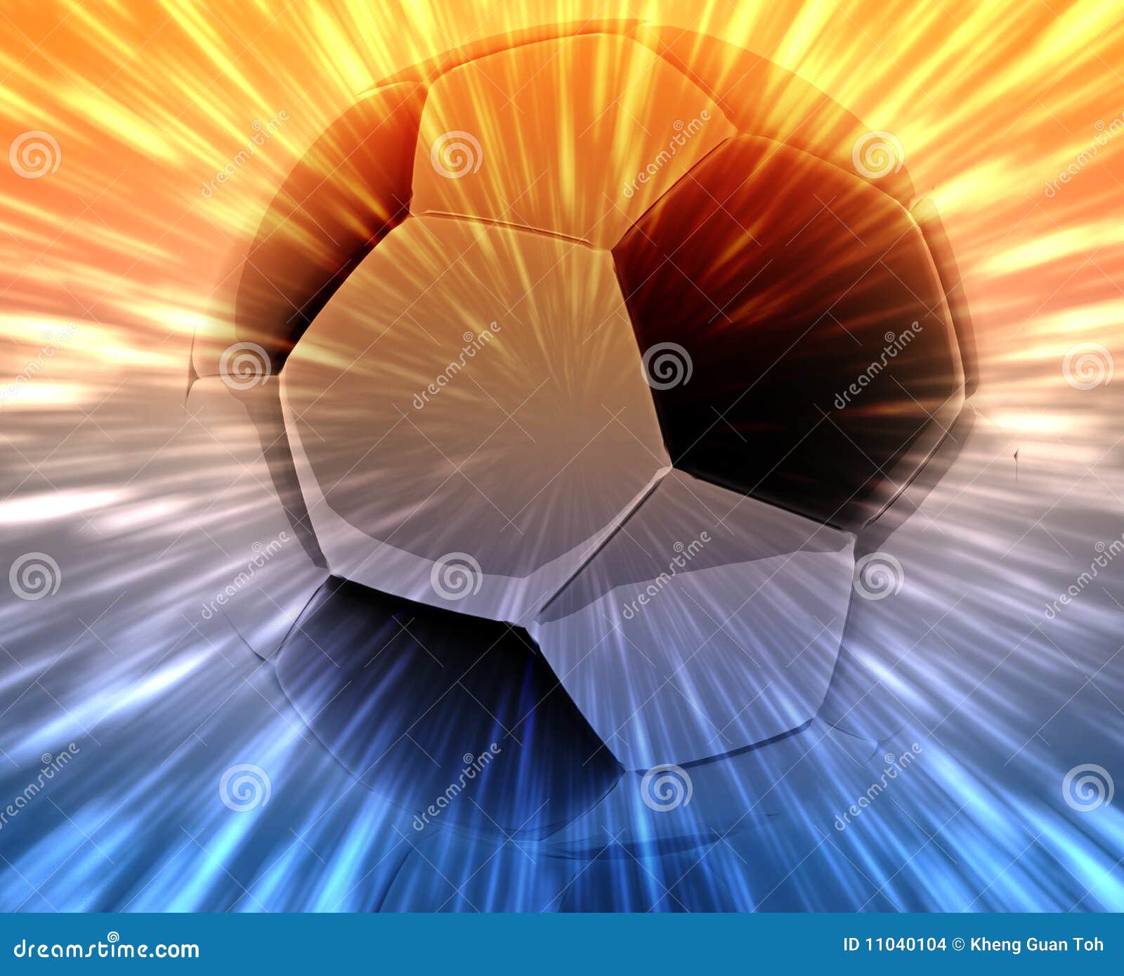 Soccer ball abstract stock illustration. Illustration of modern - 11040104
