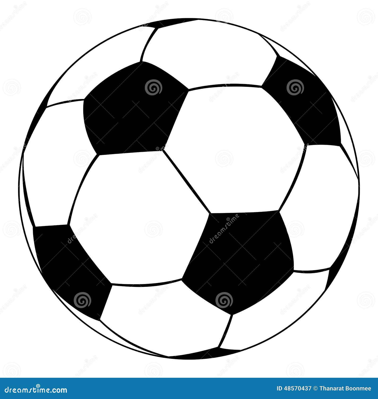 Soccer Ball Outline Vector