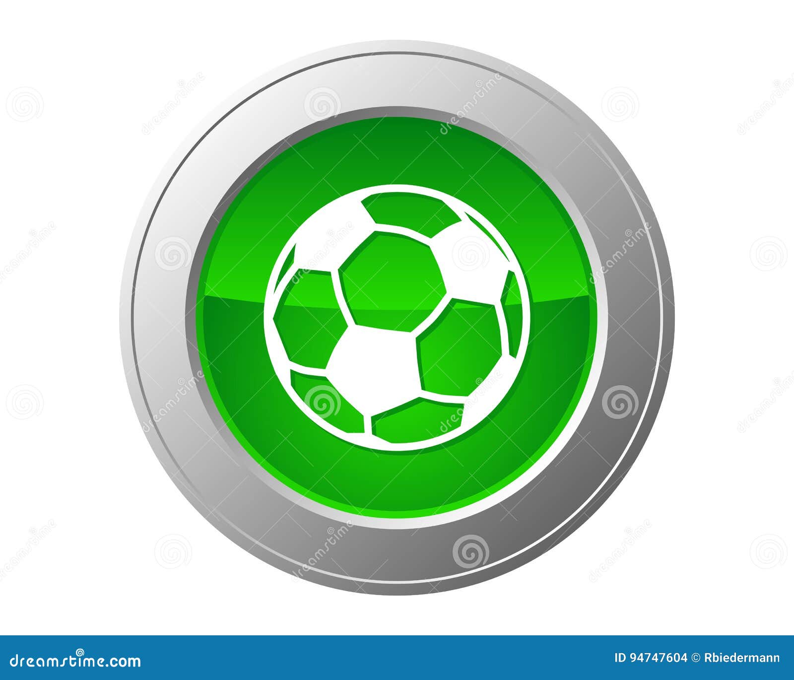Soccer ball button stock illustration. Illustration of round - 94747604