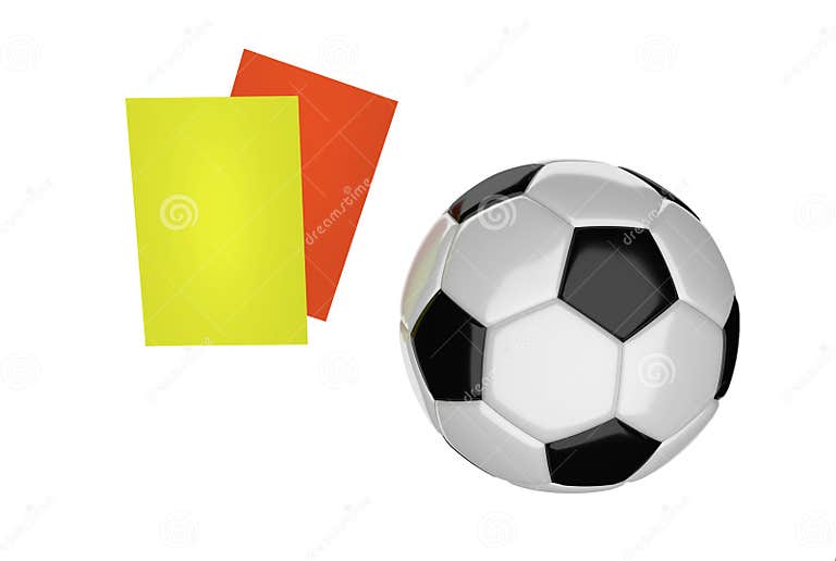 Soccer ball and cards stock illustration. Illustration of hobby - 70069701