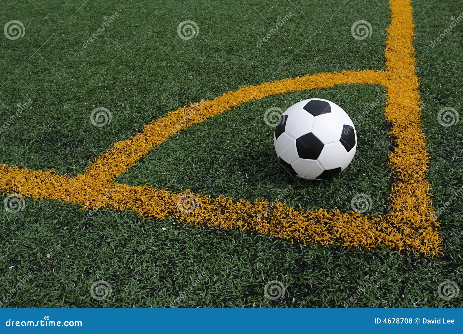 Soccer ball corner kick stock photo. Image of goal, yellow - 4678708