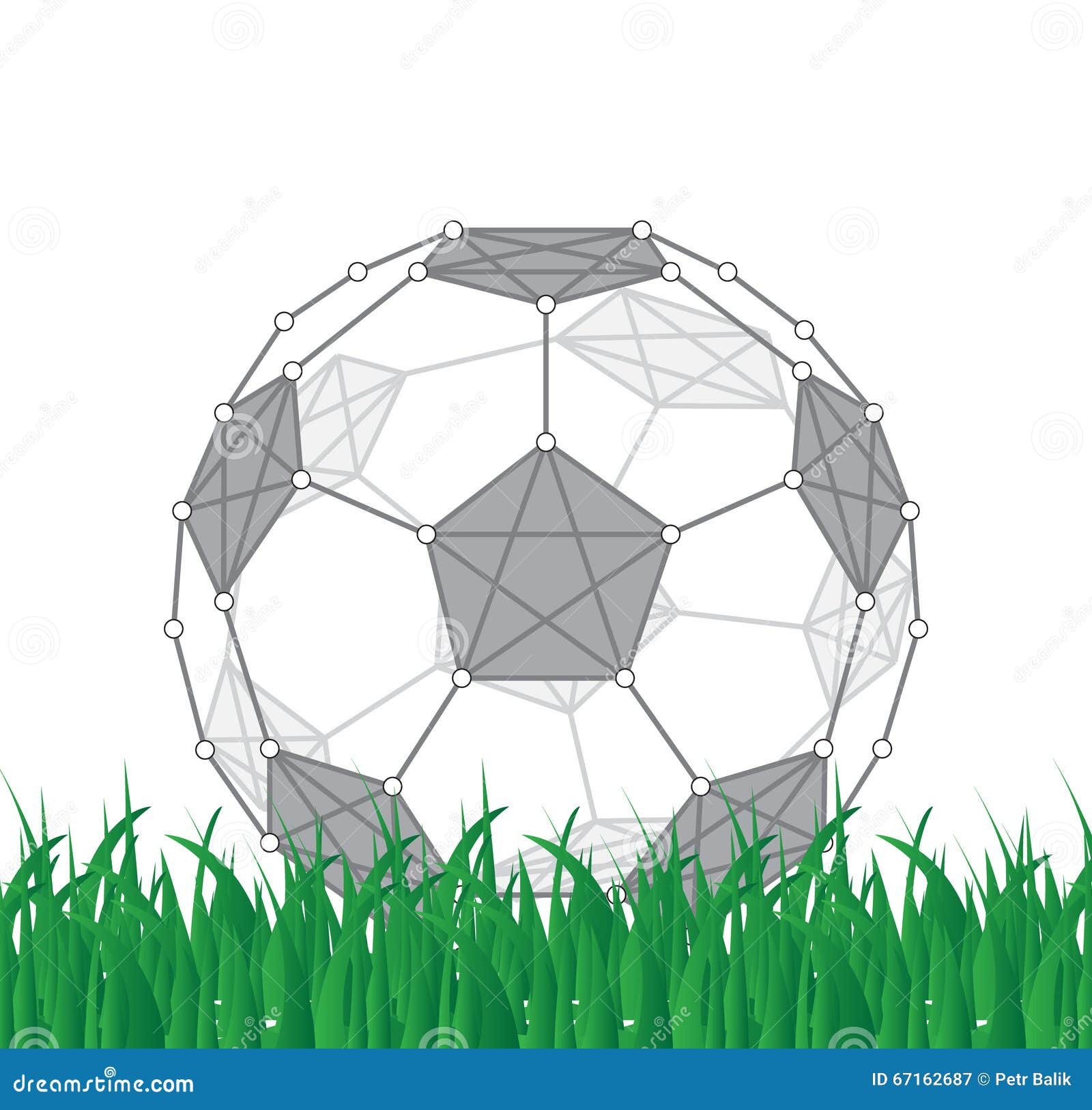 Soccer ball stock vector. Illustration of lines, concept - 67162687