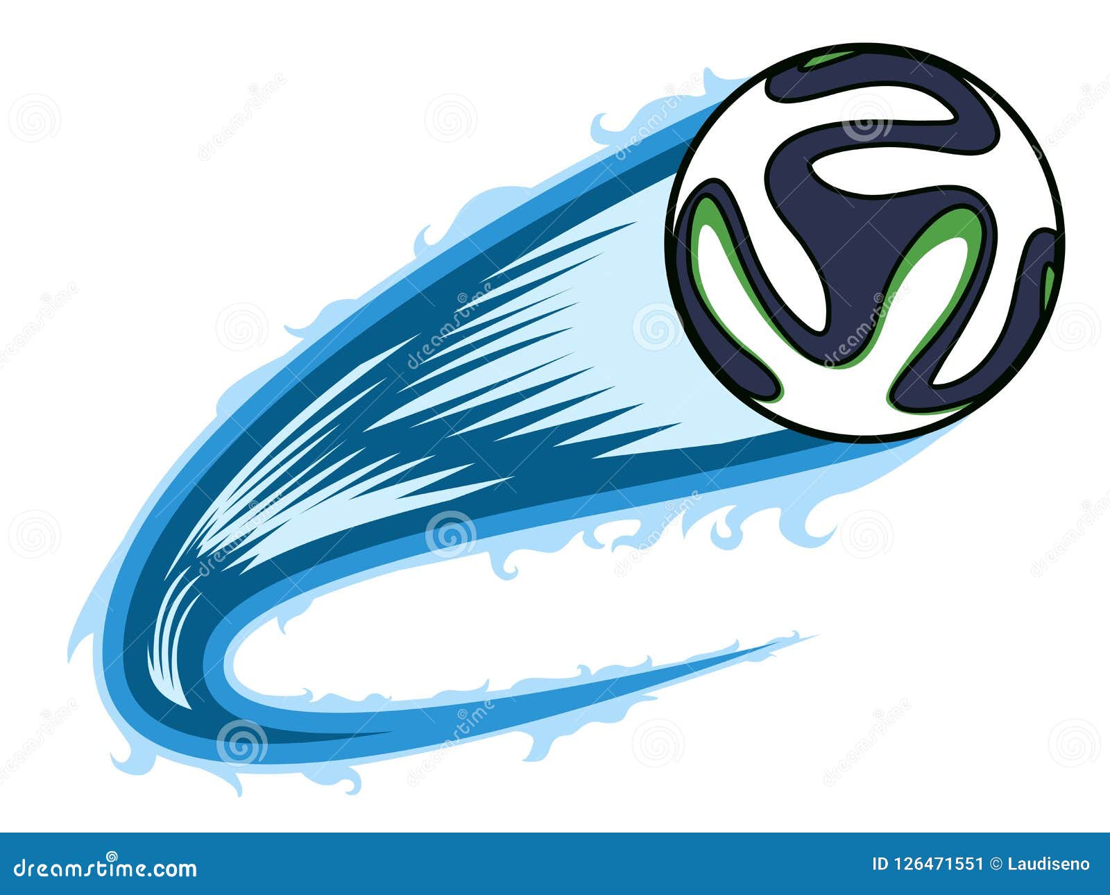 Soccer ball with an effect stock vector. Illustration of leisure ...