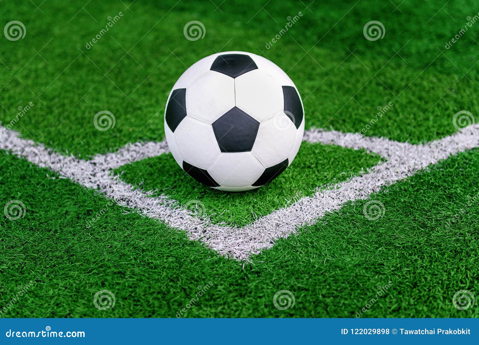 Soccer Ball and Soccer Field Stock Photo - Image of goal, championship ...