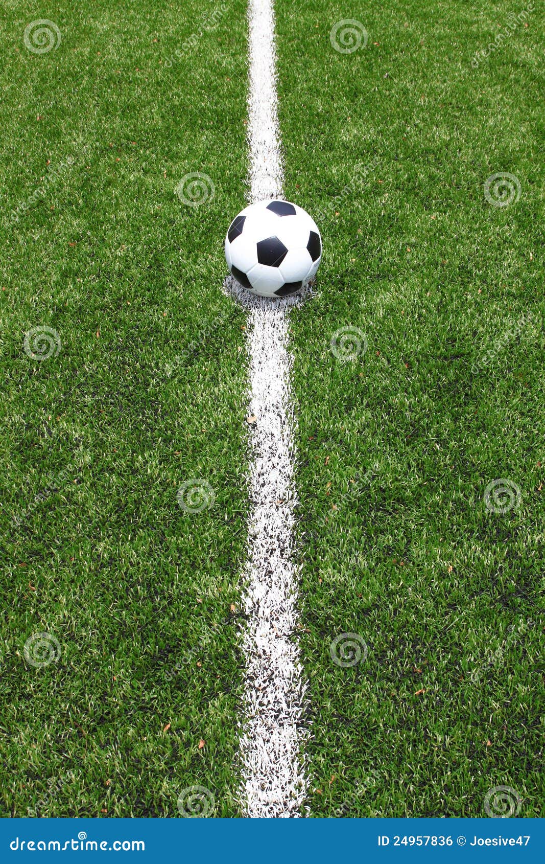 Soccer ball on the field stock photo. Image of sporting - 24957836