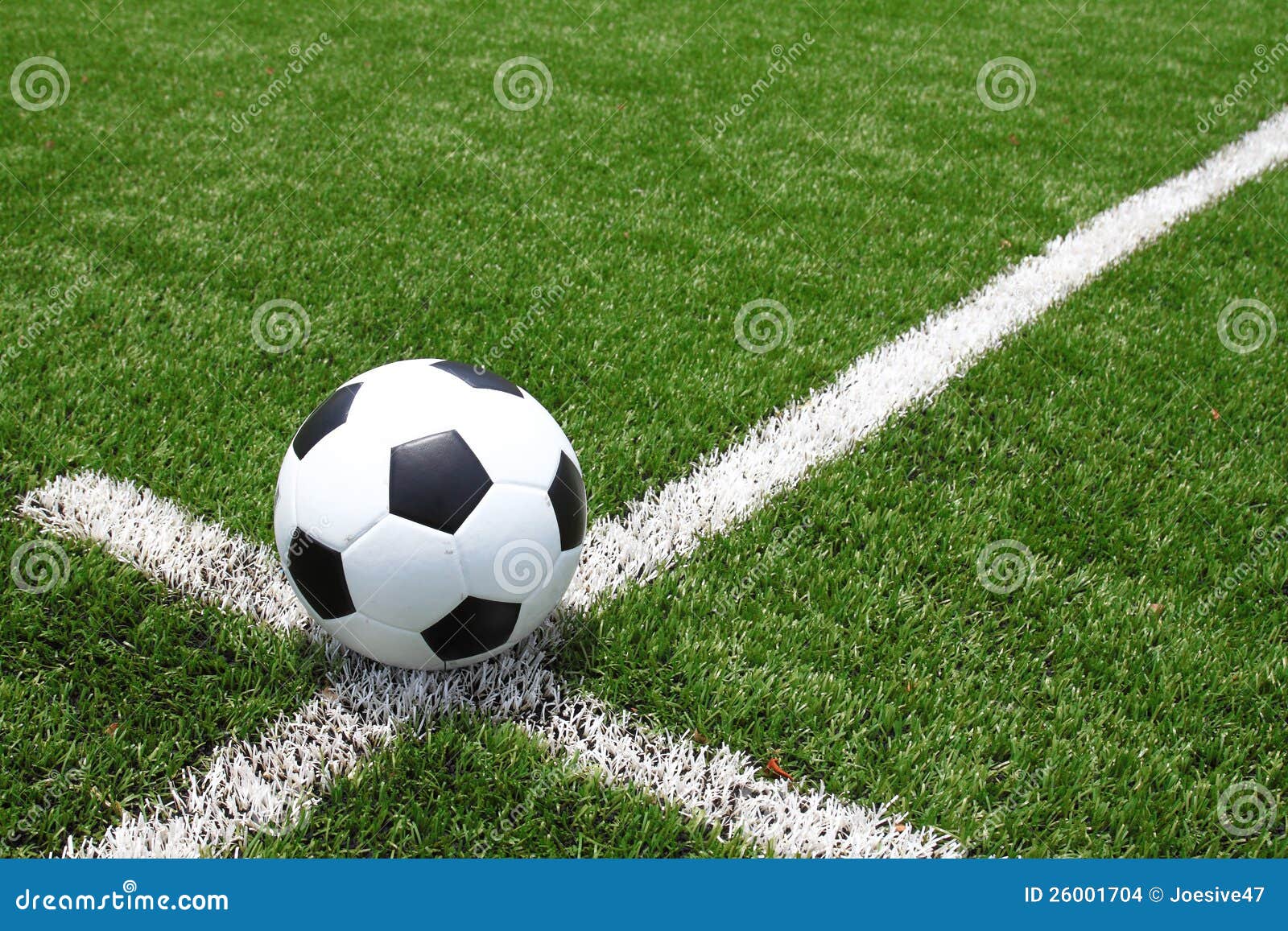 Soccer ball on the field stock photo. Image of equipment - 26001704