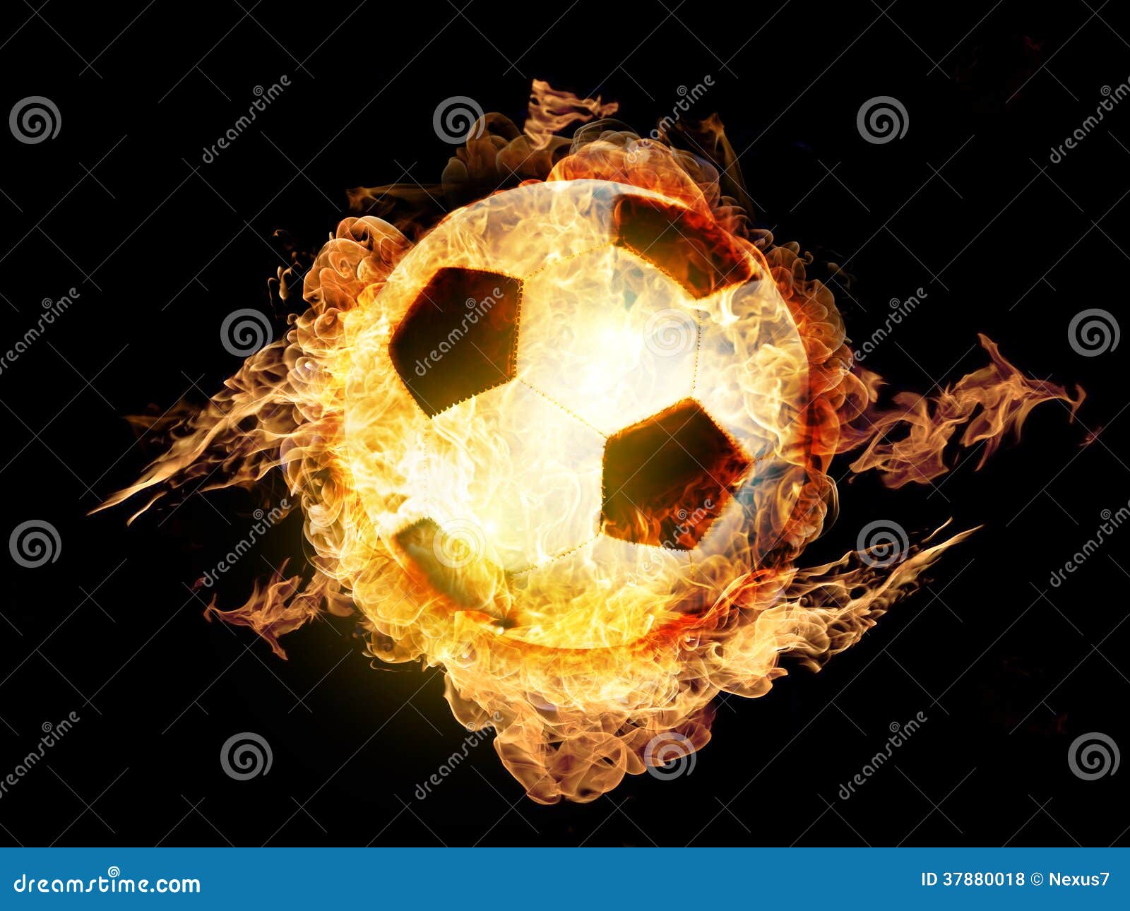Soccer Ball On Fire