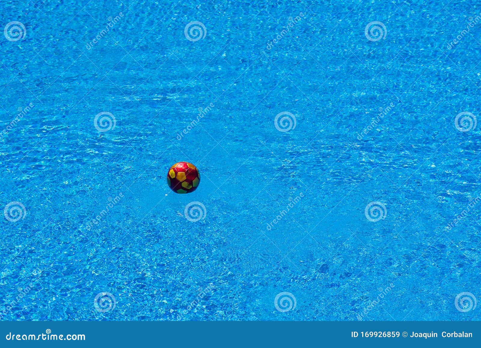 Soccer Ball Floating in a Pool Stock Image - Image of holiday, floating ...