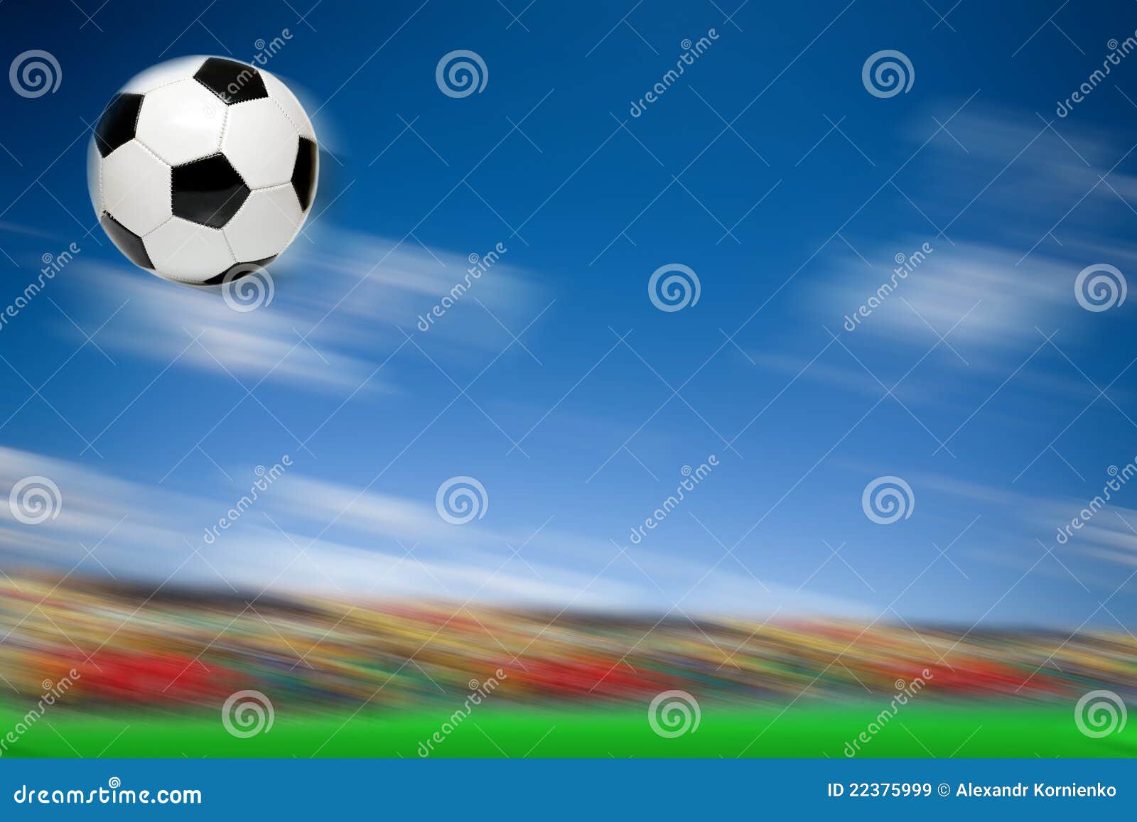 A soccer ball flying stock image. Image of match, celebration - 22375999