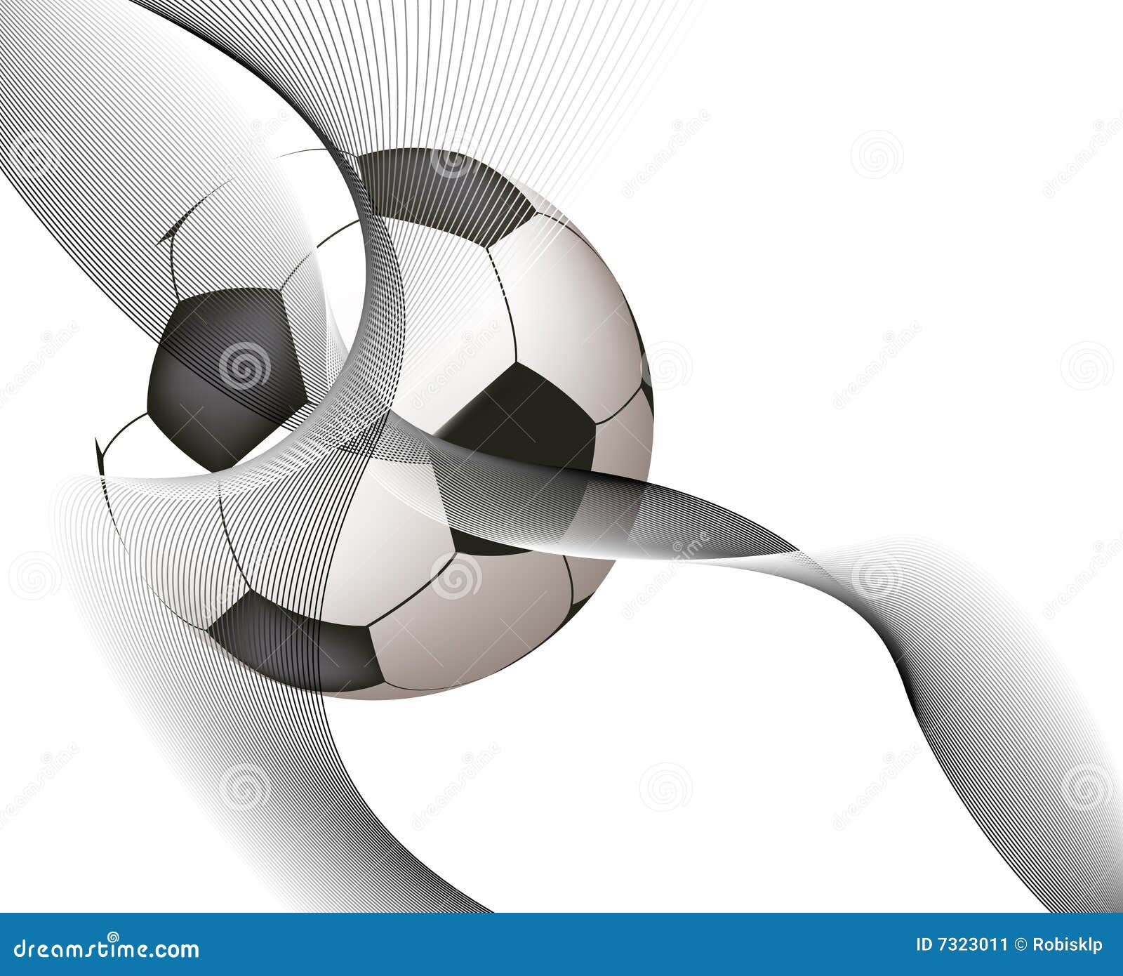 Soccer Ball Flying Cartoon Vector | CartoonDealer.com #7323011