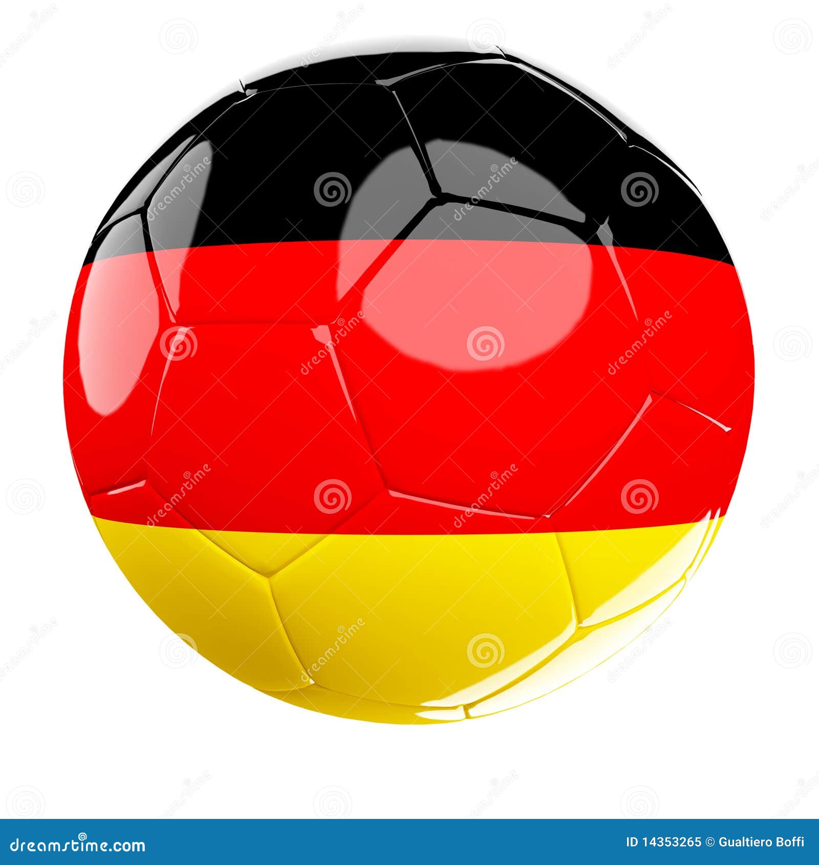 Soccer ball of germany stock illustration. Illustration of champion ...