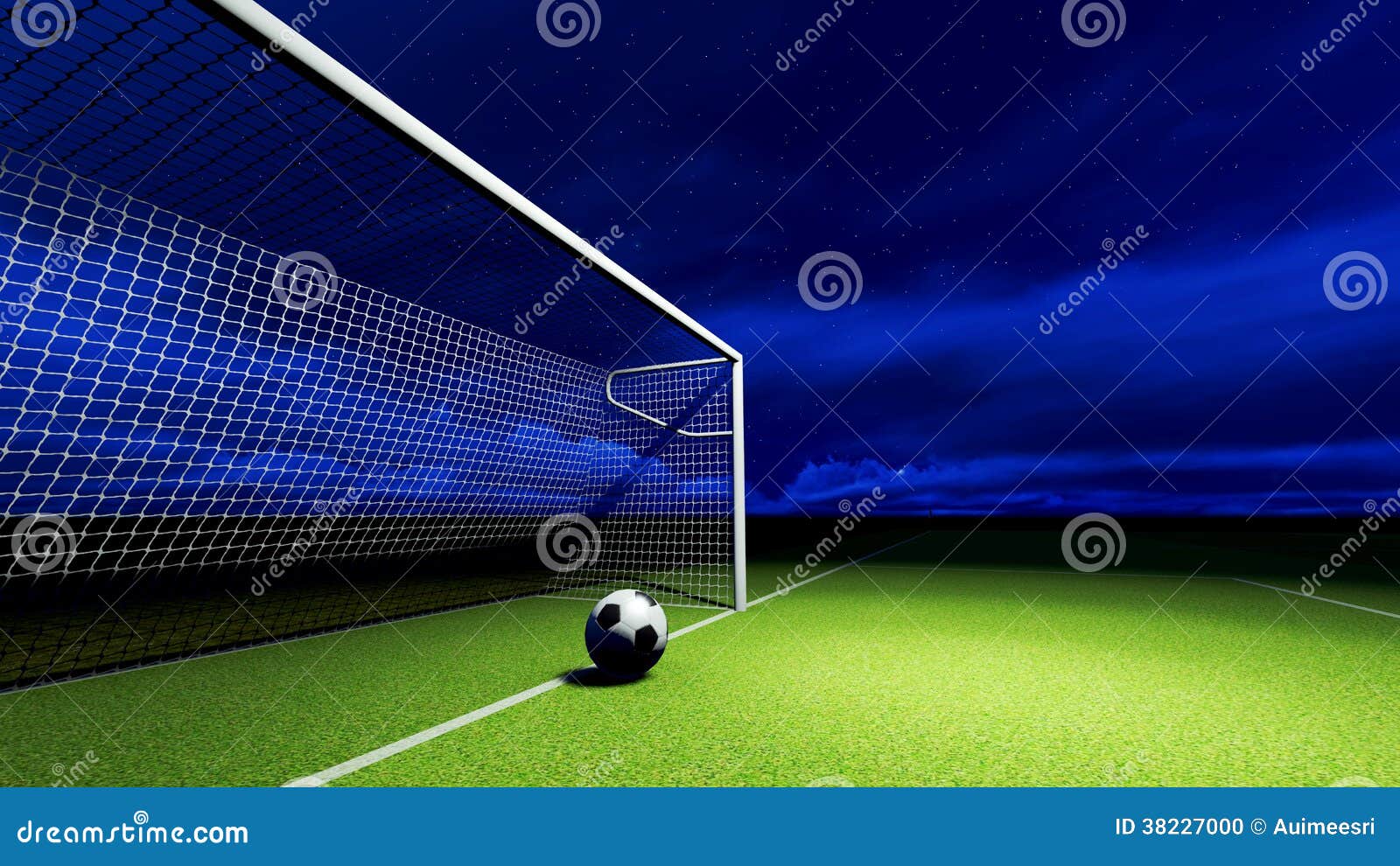 Soccer ball and goal stock photo. Image of competitive - 38227000