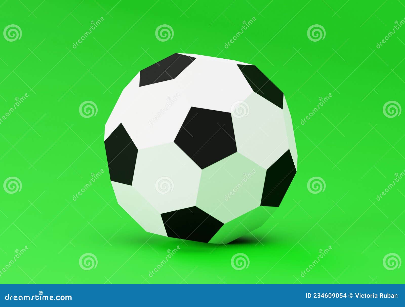 Soccer Ball On Green Background Stock Photo | CartoonDealer.com #234609054