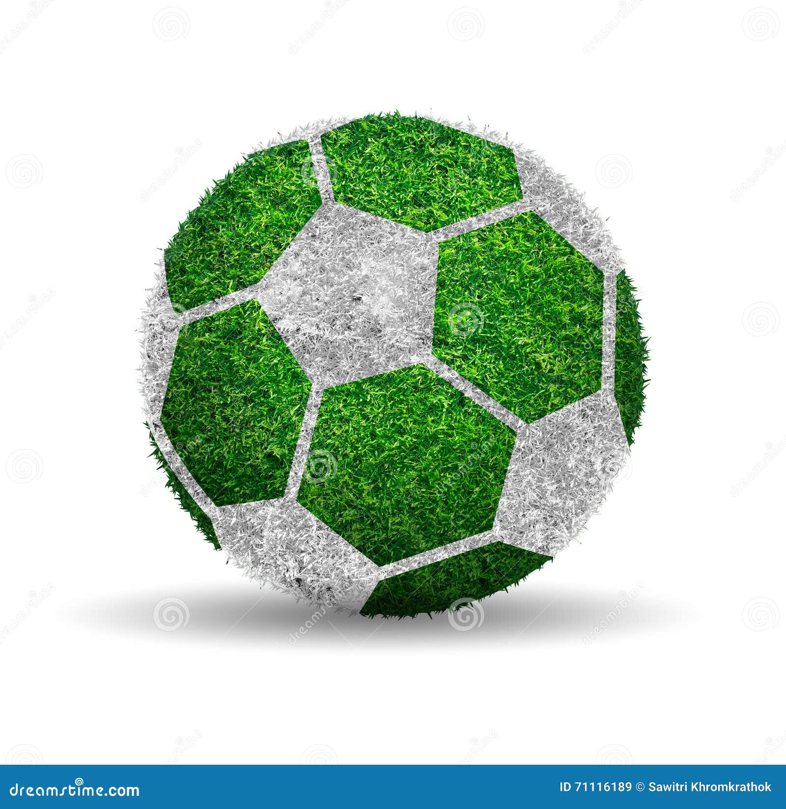 Soccer Ball with Green Grass Ball Design Stock Image - Image of ...